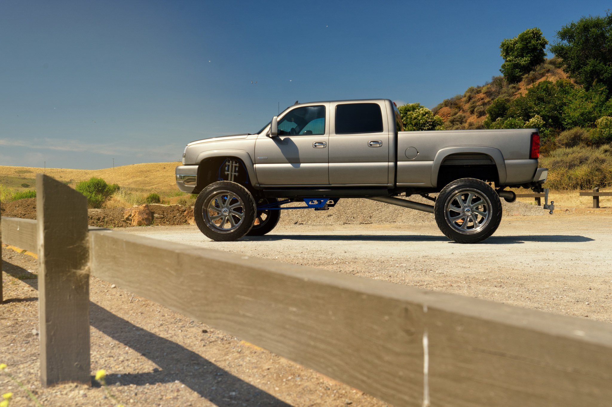 Classy Silverado gets a Big Lift and Wide Fuel Off-road Wheels | CARiD ...