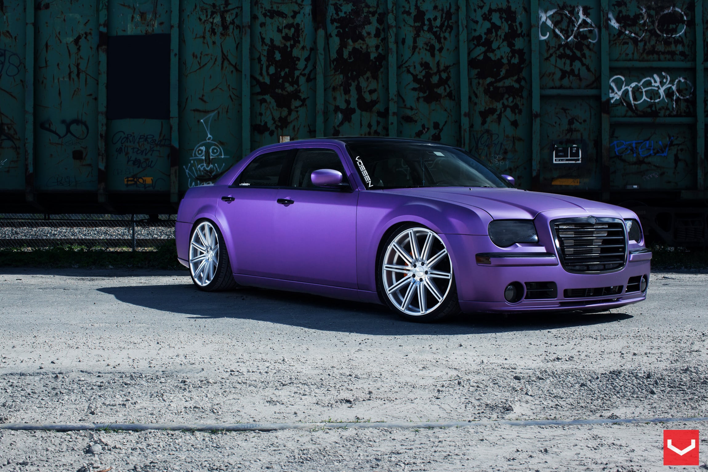 Matte Plum Crazy Purple Chrysler 300 Customized to Impress | CARiD.com ...