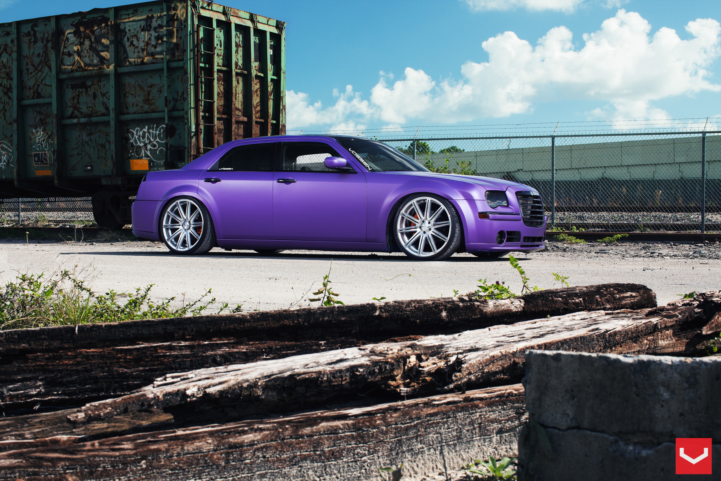 Matte Plum Crazy Purple Chrysler 300 Customized to Impress | CARiD.com ...