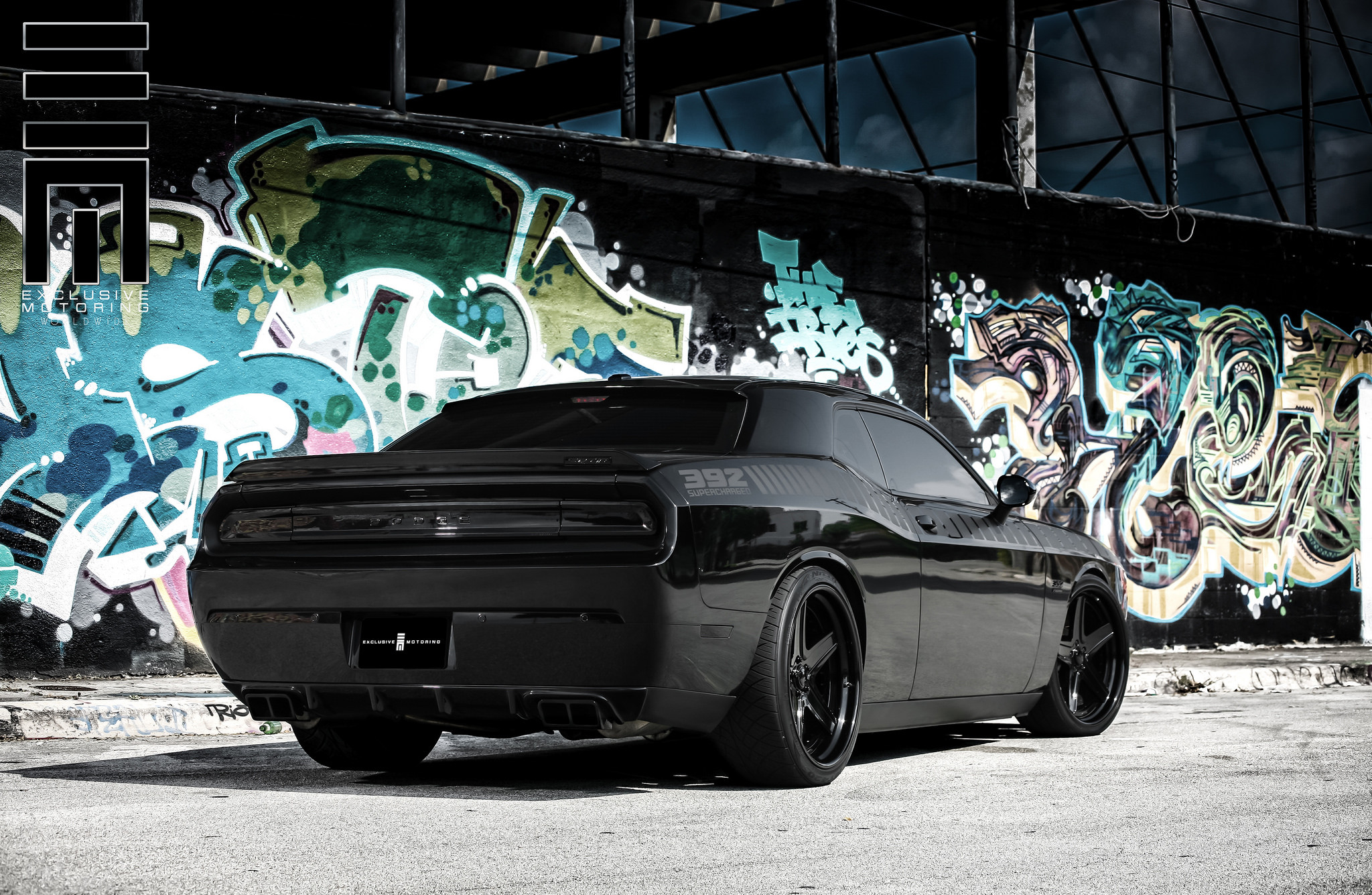Murdered Out Dodge Challenger