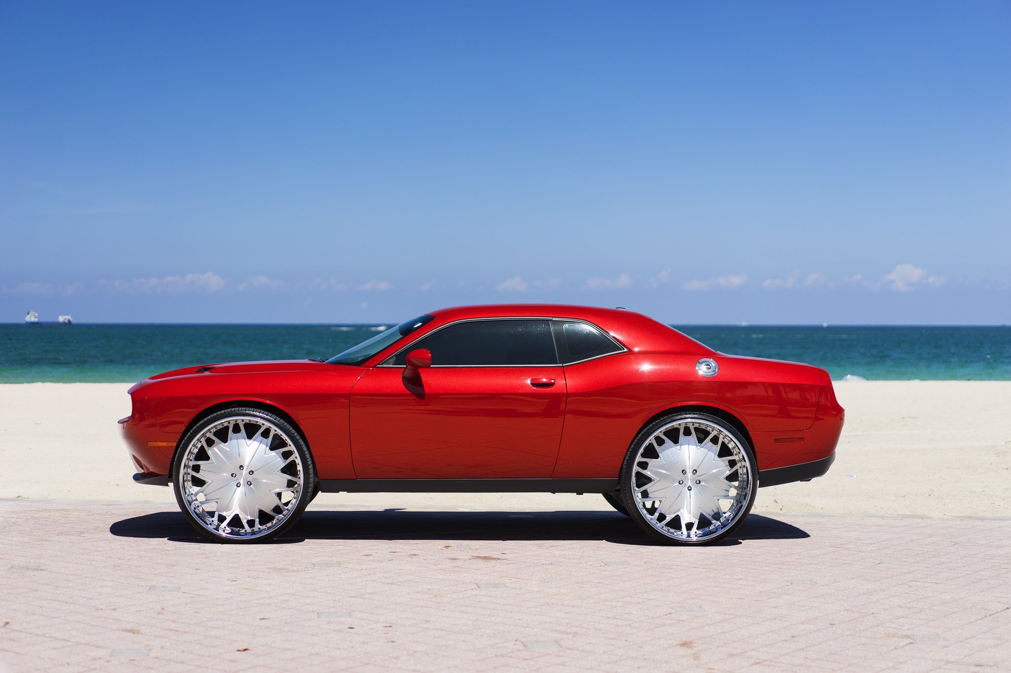 Candy Red Challenger on Shiny Wheels | CARiD.com Gallery