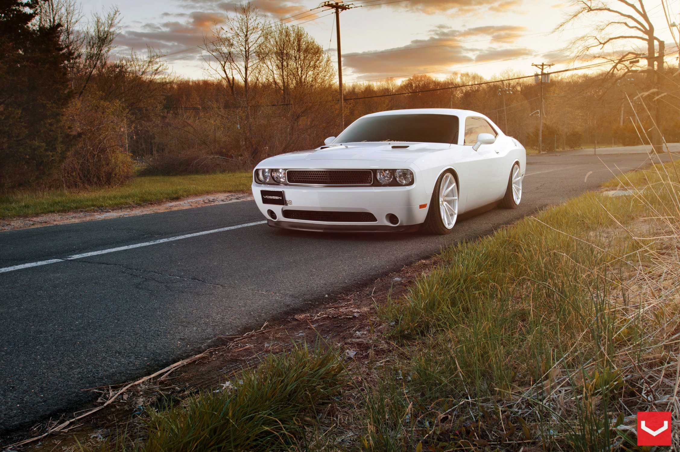 White on White Custom Dodge Challenger | CARiD.com Gallery