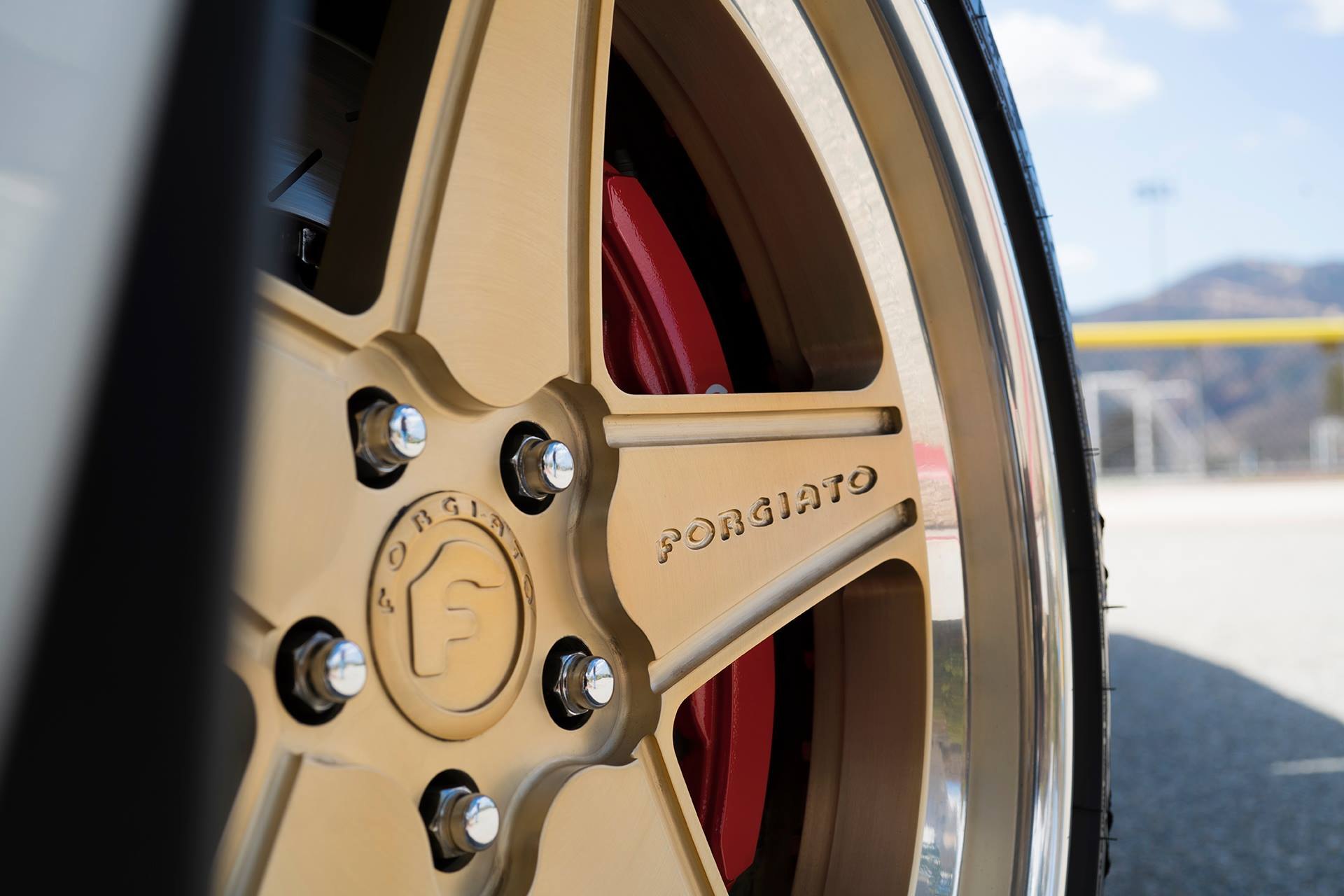 Unique Bronze Forgiato Wheels Enhancing White Dodge Challenger | CARiD ...