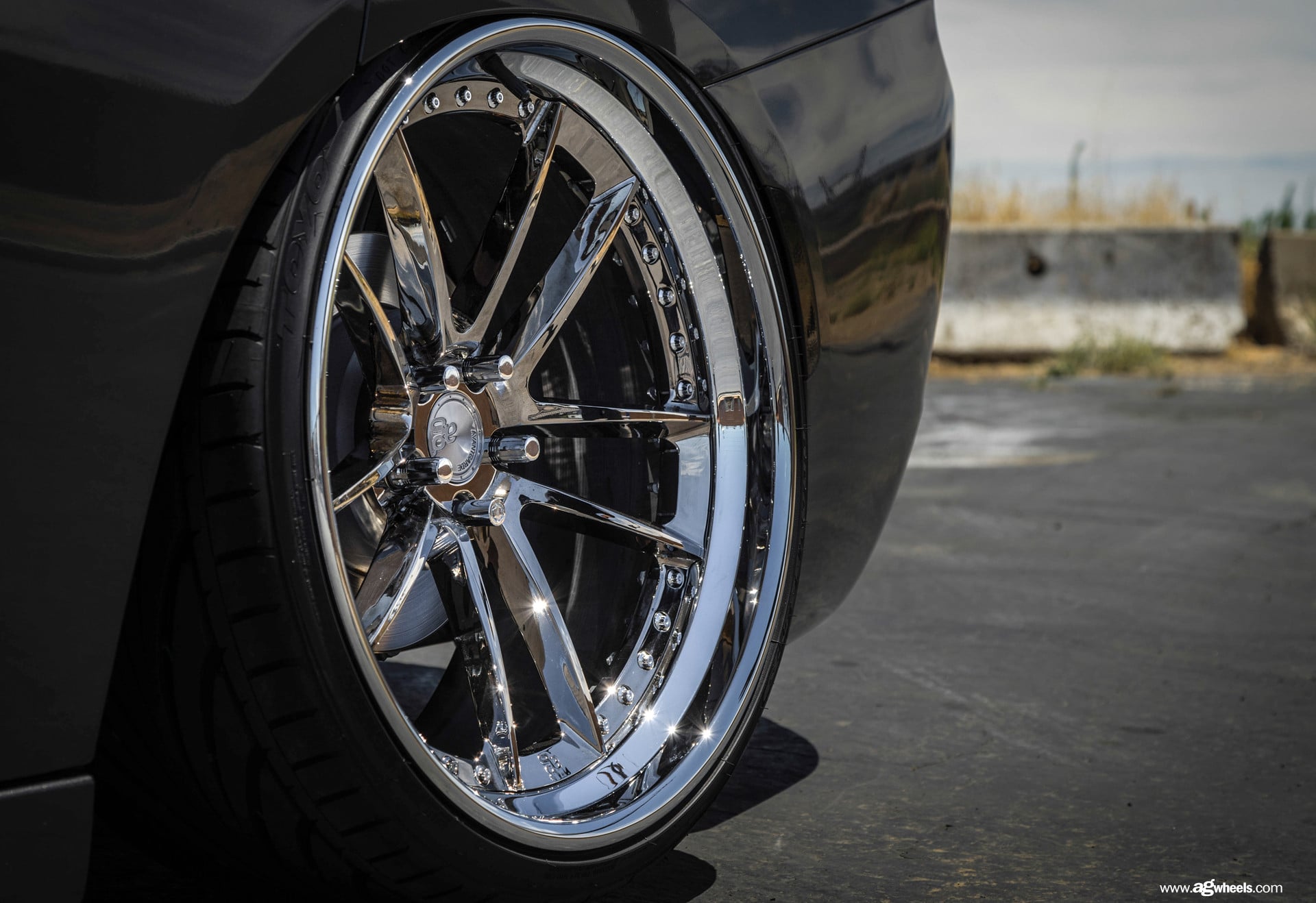 Graphite Black Charger R/T on Chrome Rims by Avant Garde | CARiD.com ...