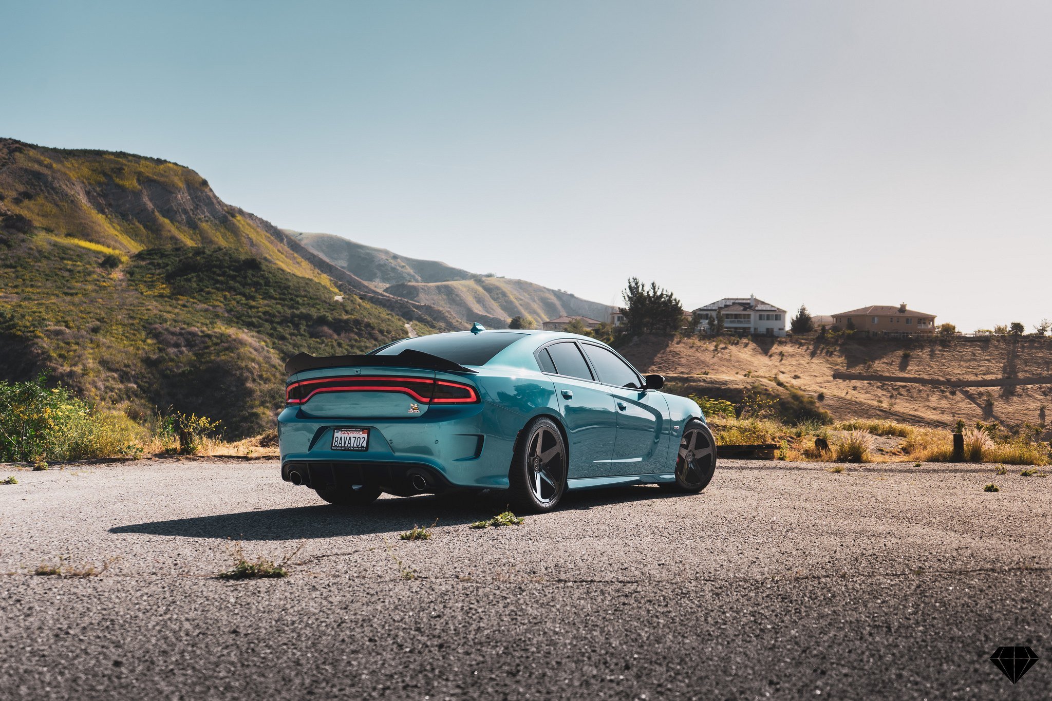 Turquoise Dodge Charger Gets a Distinct Look with Black Accents and ...