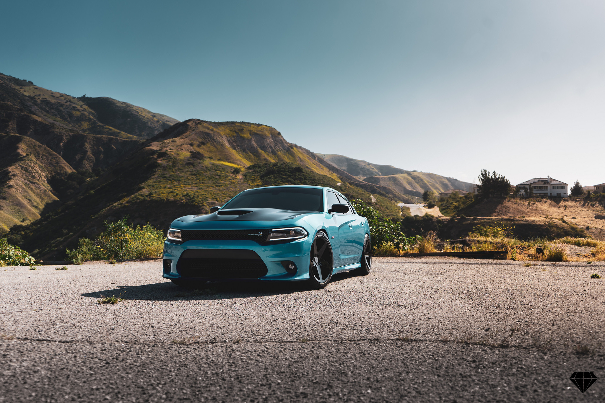 Turquoise Dodge Charger Gets a Distinct Look with Black Accents and ...