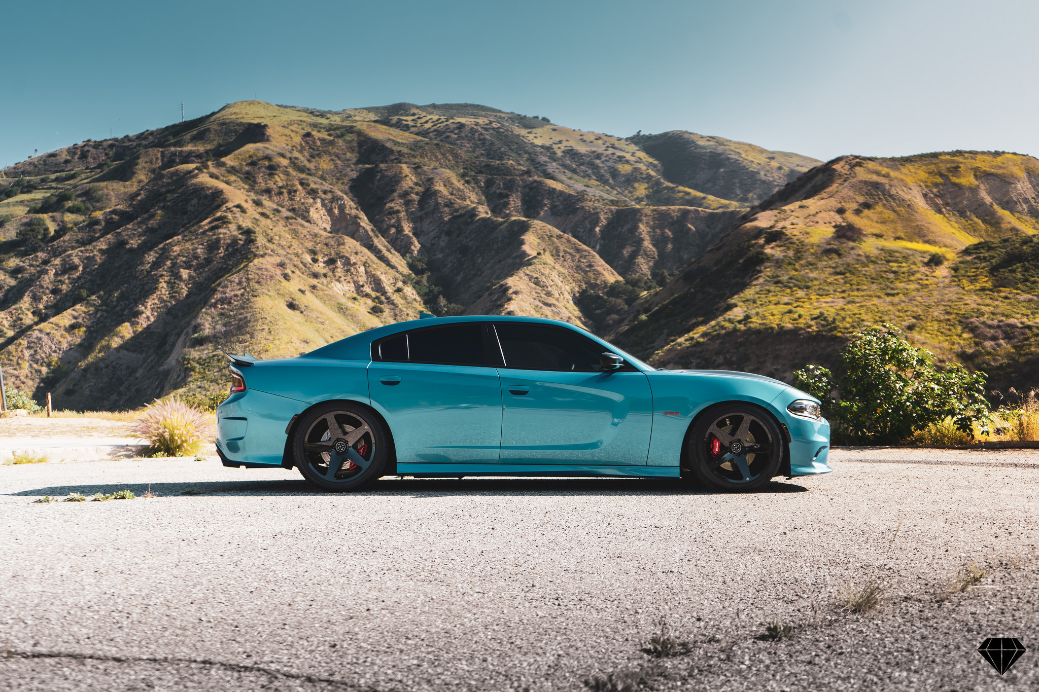 Turquoise Dodge Charger Gets a Distinct Look with Black Accents and ...