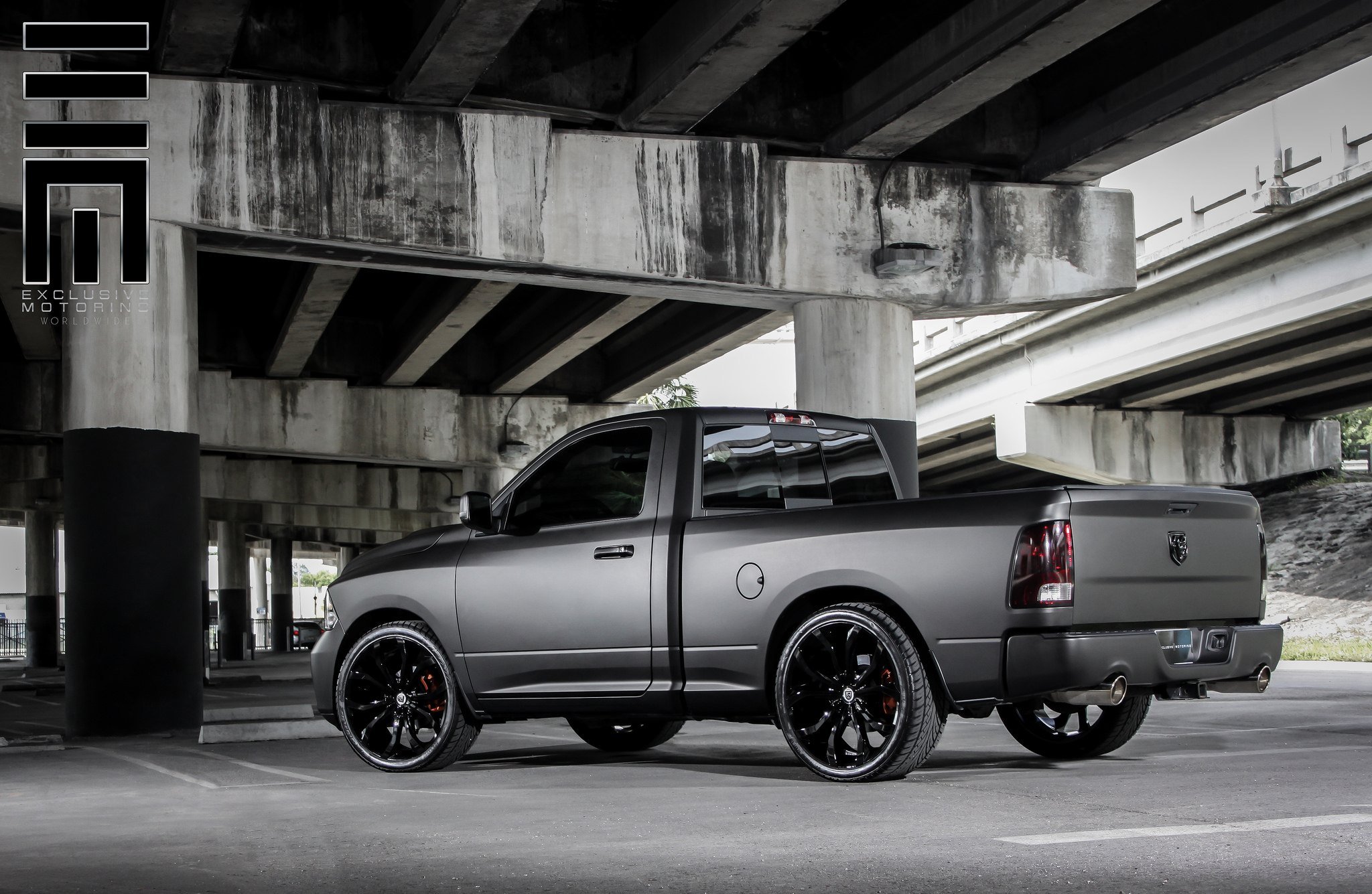 Matte Black Ram Performance Truck by Exclusive Motoring | CARiD.com Gallery