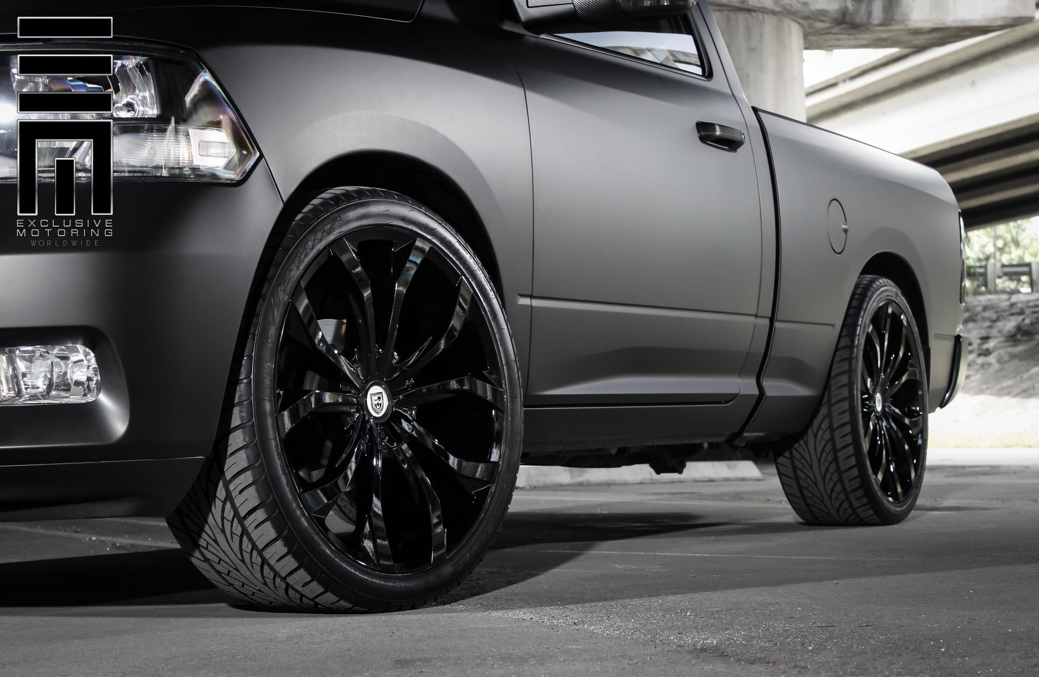 Matte Black Ram Performance Truck by Exclusive Motoring | CARiD.com Gallery