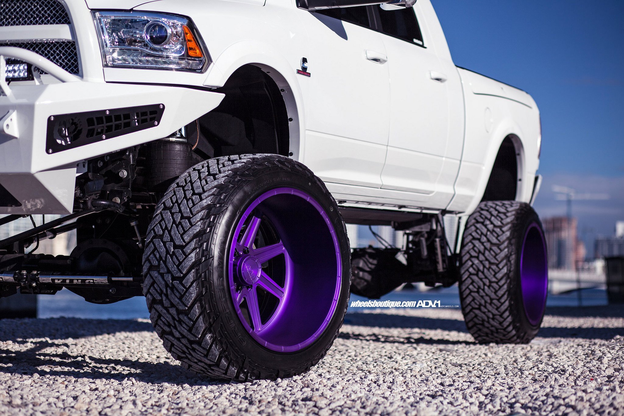 White Rino - Lifted White Ram Cummins | CARiD.com Gallery