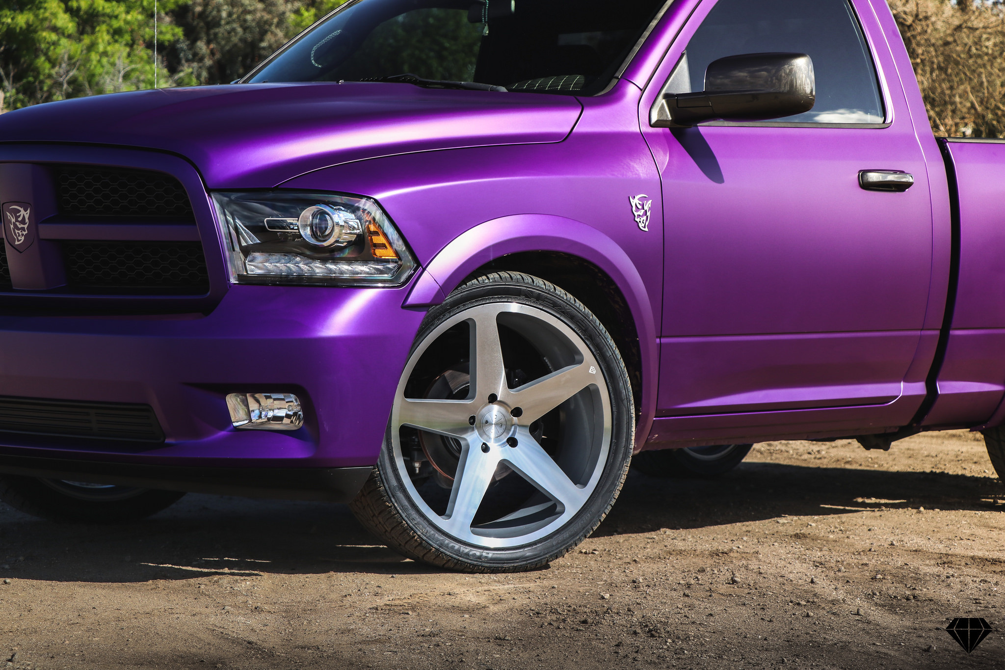 Sensational Matte Purple Paint on Ram Making it Stand Out | CARiD.com ...