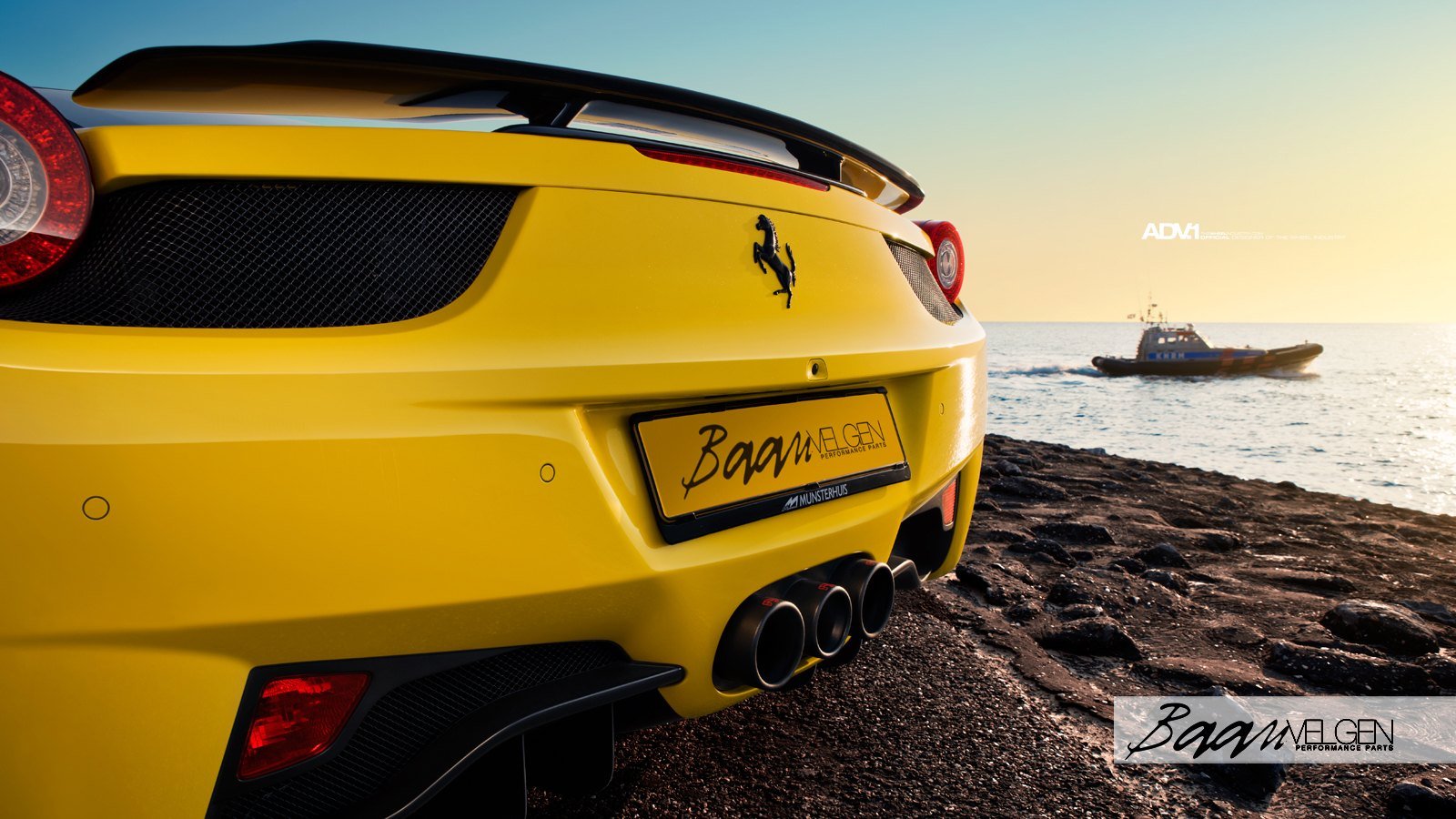 Show Stopper Custom Yellow Ferrari 458 with Black Accents | CARiD.com ...