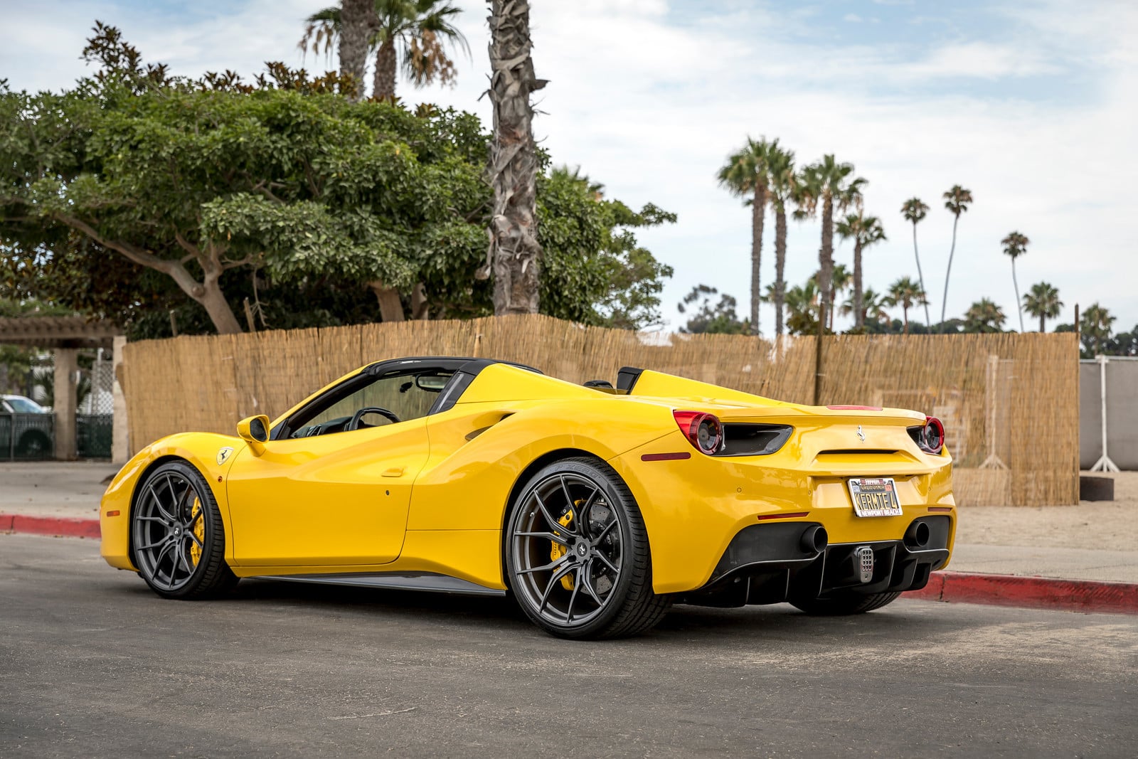 This is What Exotic Looks Like: Yellow Convertible Ferrari 458 on ...
