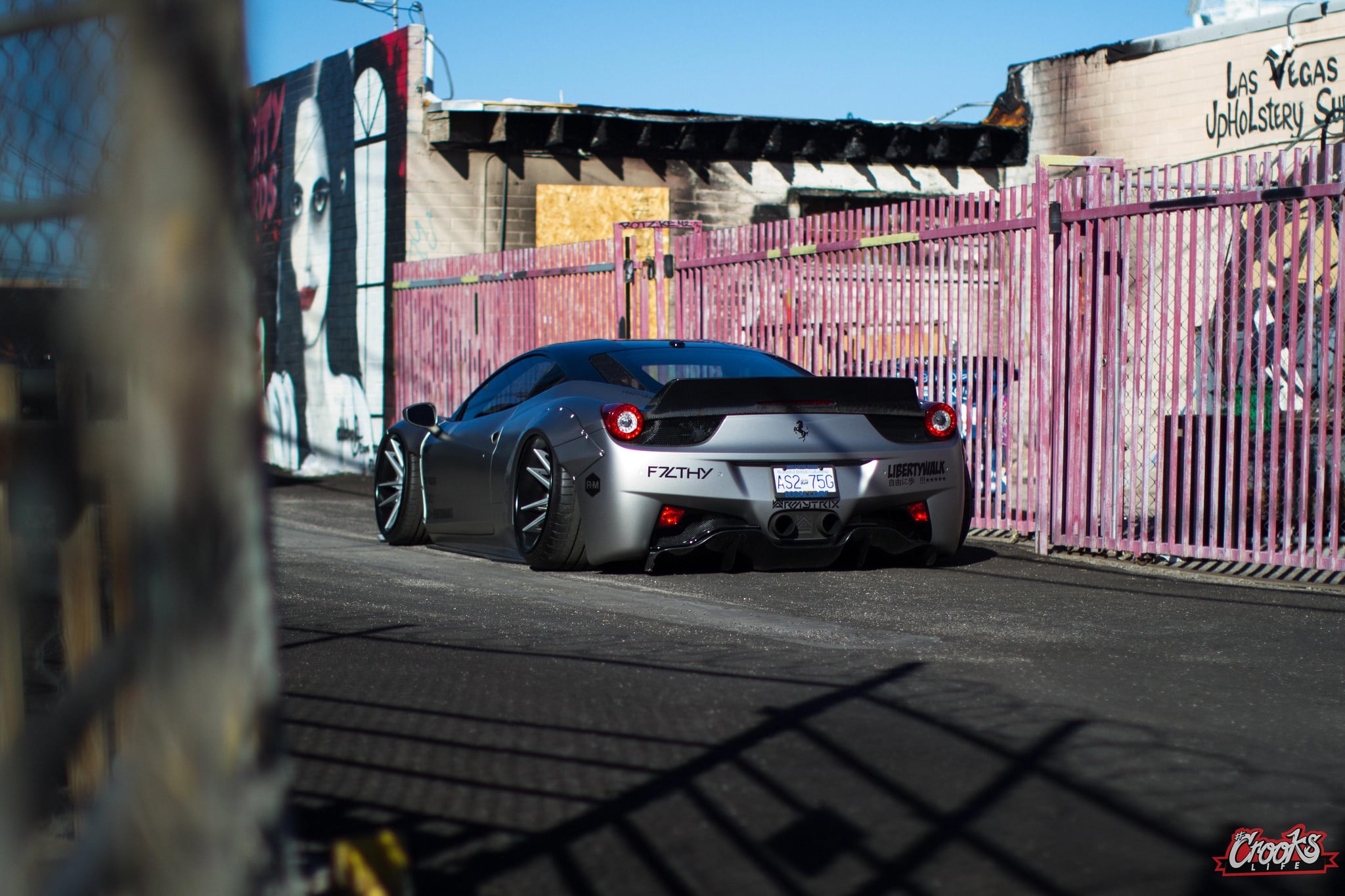 Stanced Ferrari 458 Looking Mean with Custom Body Kit and Aftermarket ...