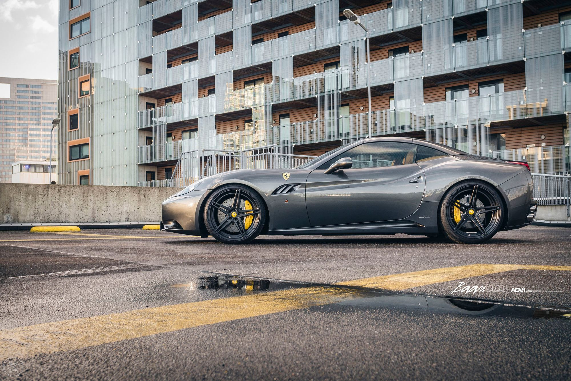 Magnificent Charcoal Gray Ferrari California Fitted With ADV1 Rims ...