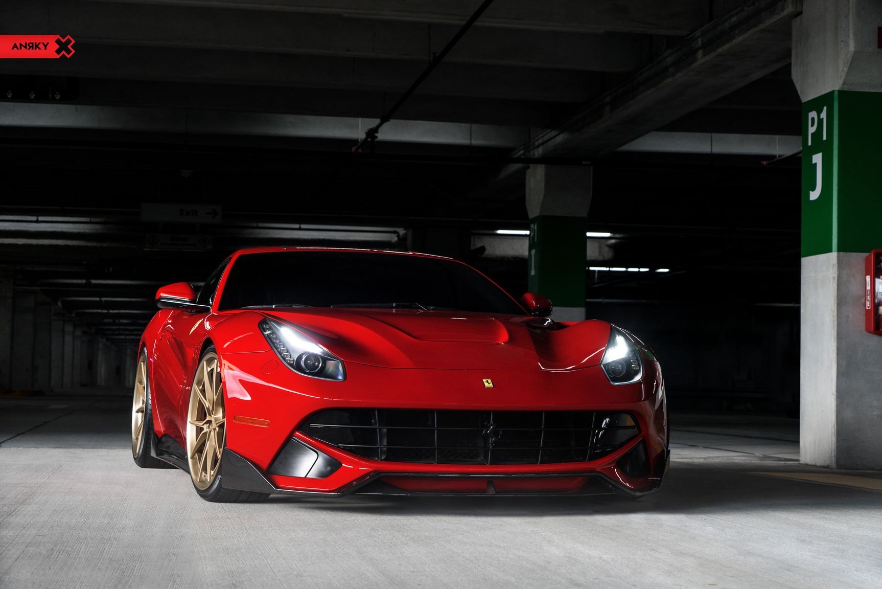 Red Ferrari F12 Improved with Carbon Fiber | CARiD.com Gallery