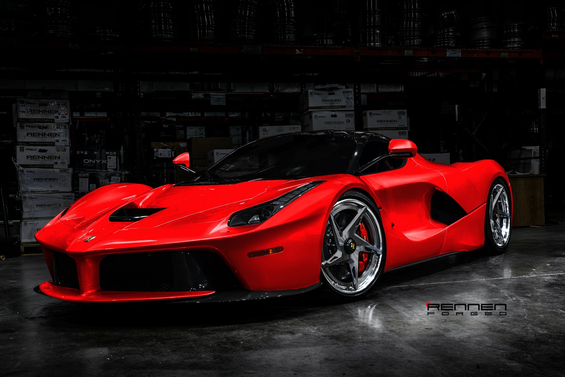 Red Devil: Ferrari LaFerrari with Dark Smoke LED Headlights | CARiD.com ...