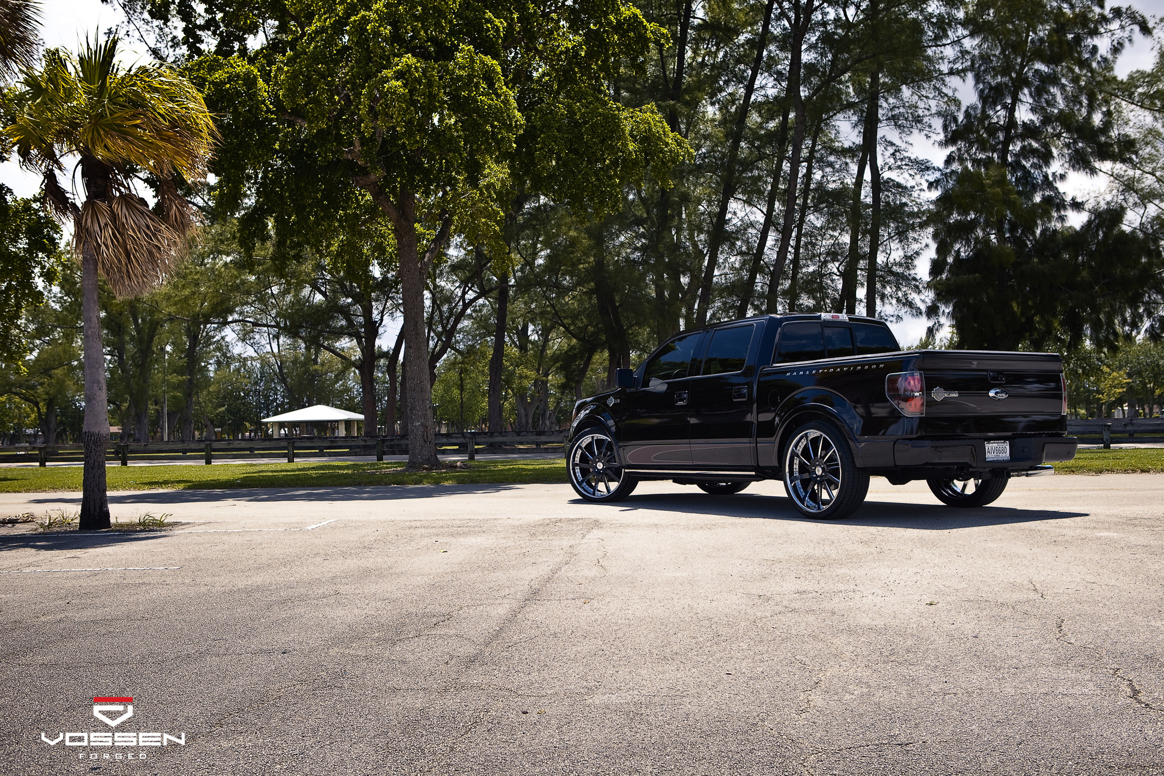 Slightly Modifed Black Ford F-150 on Forged Vossen Rims | CARiD.com Gallery