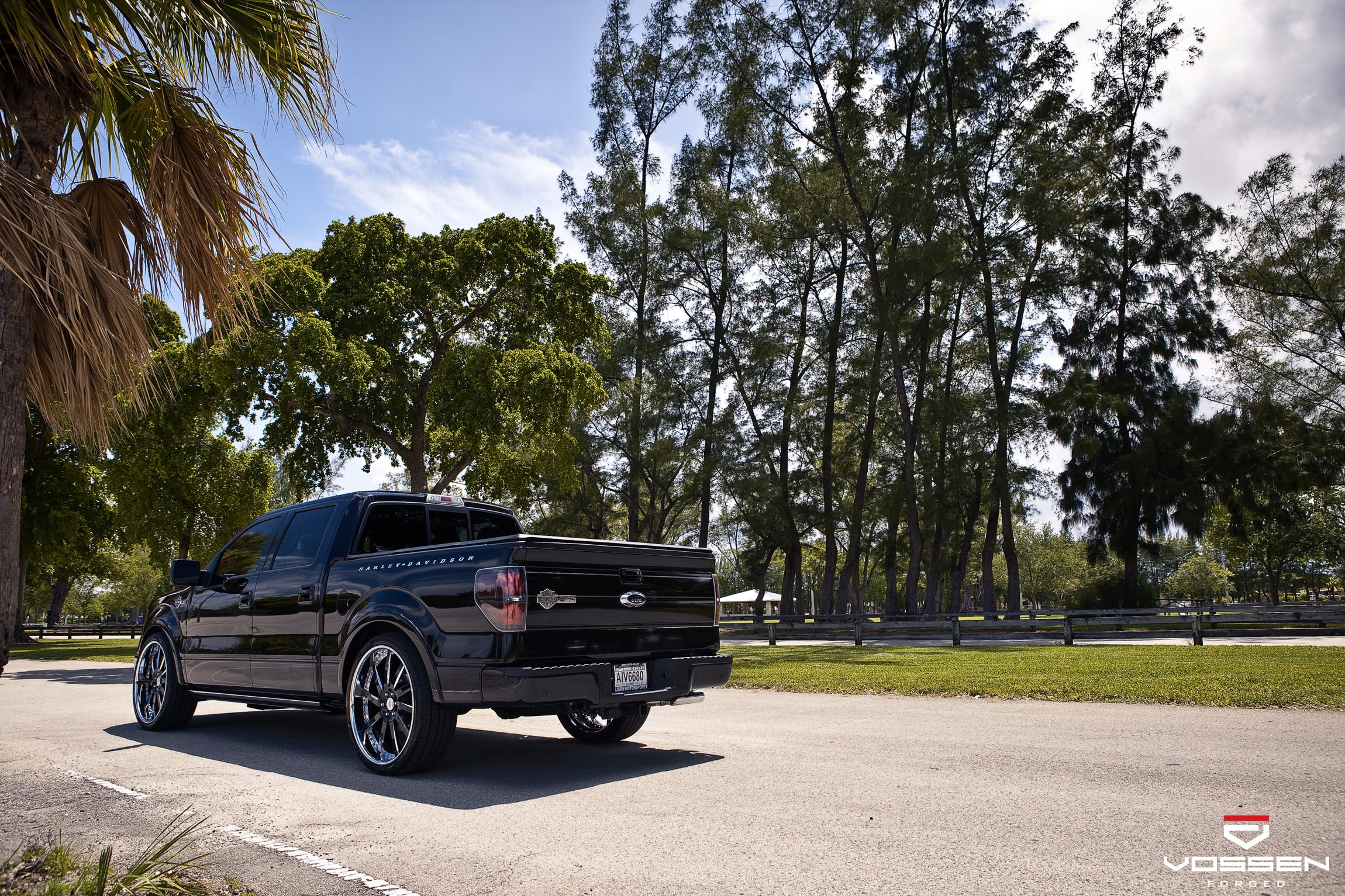 Slightly Modifed Black Ford F-150 on Forged Vossen Rims | CARiD.com Gallery