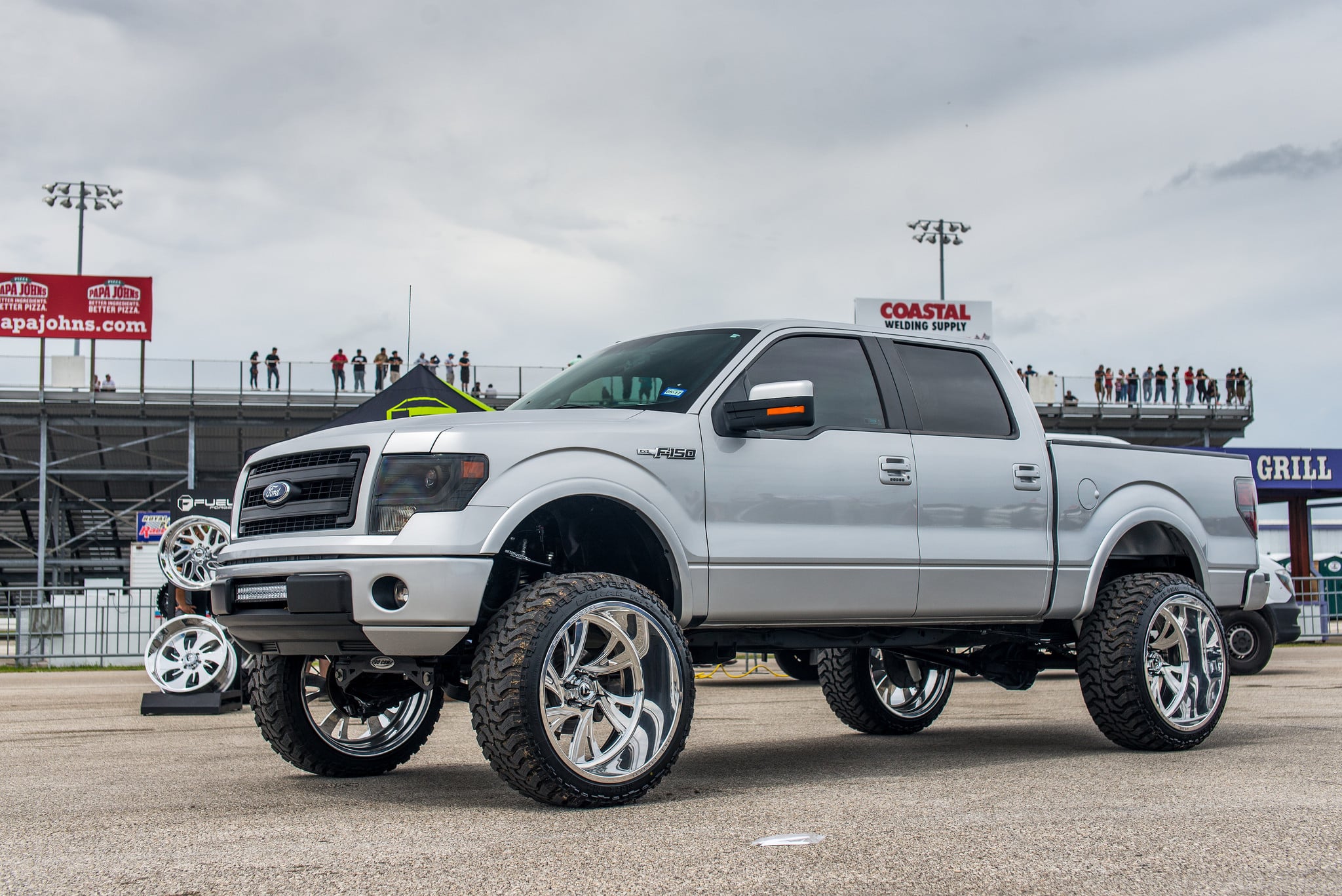 Sleek Ford F150 With a Lift and Chrome Off-road Wheels by Fuel | CARiD ...