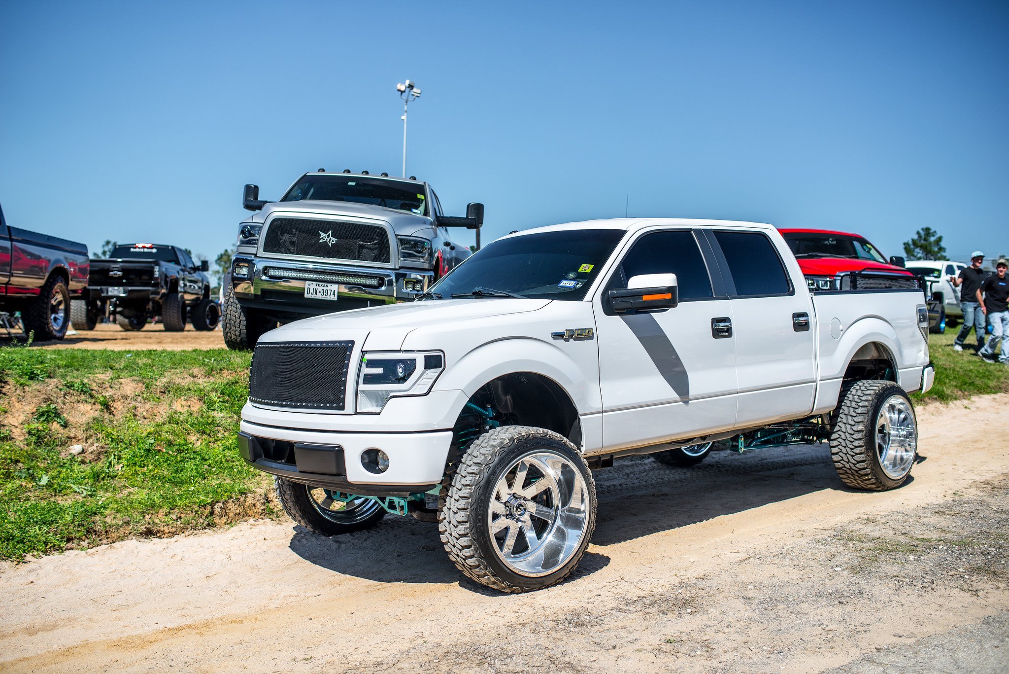 Fully Customized Ford F150 With White Custom LED Headlights and Fuel ...