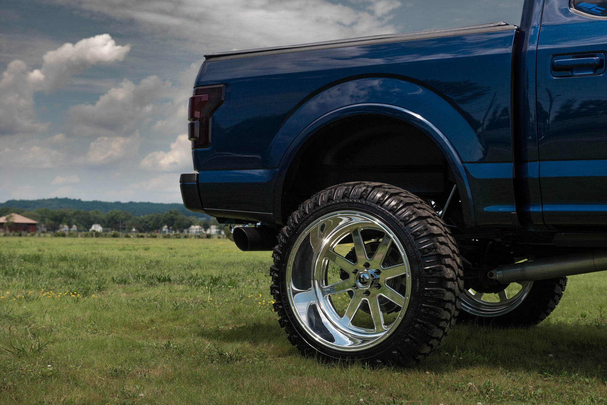 Reworked Ford F150 Truck With a Massive Lift and Chrome Fuel Off-road ...