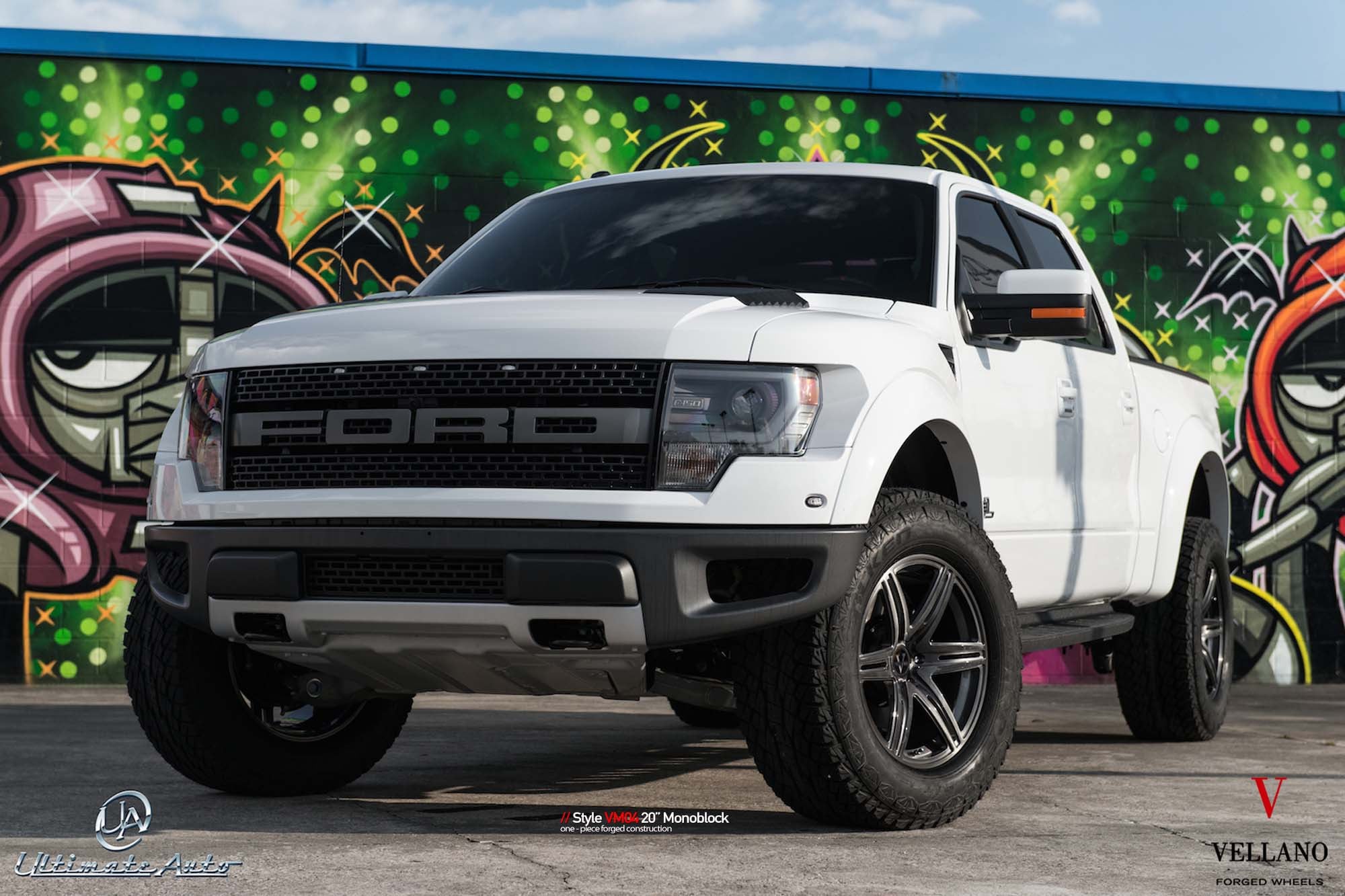 Bossy Custom White Ford F-150 Featuring a Royal Lift | CARiD.com Gallery