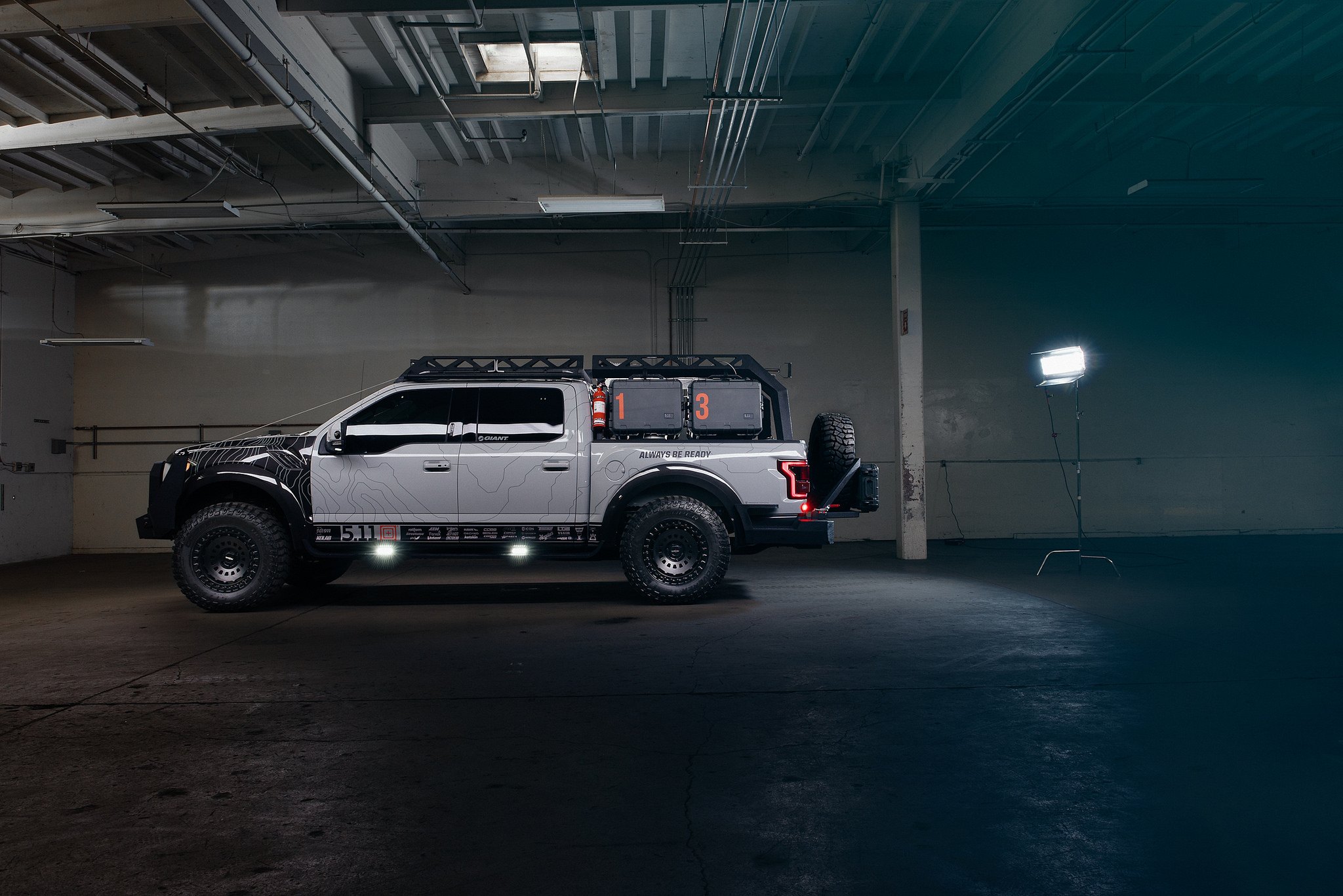 Royal Appearance of Gray Lifted Ford Raptor with on Black Rotiform ...