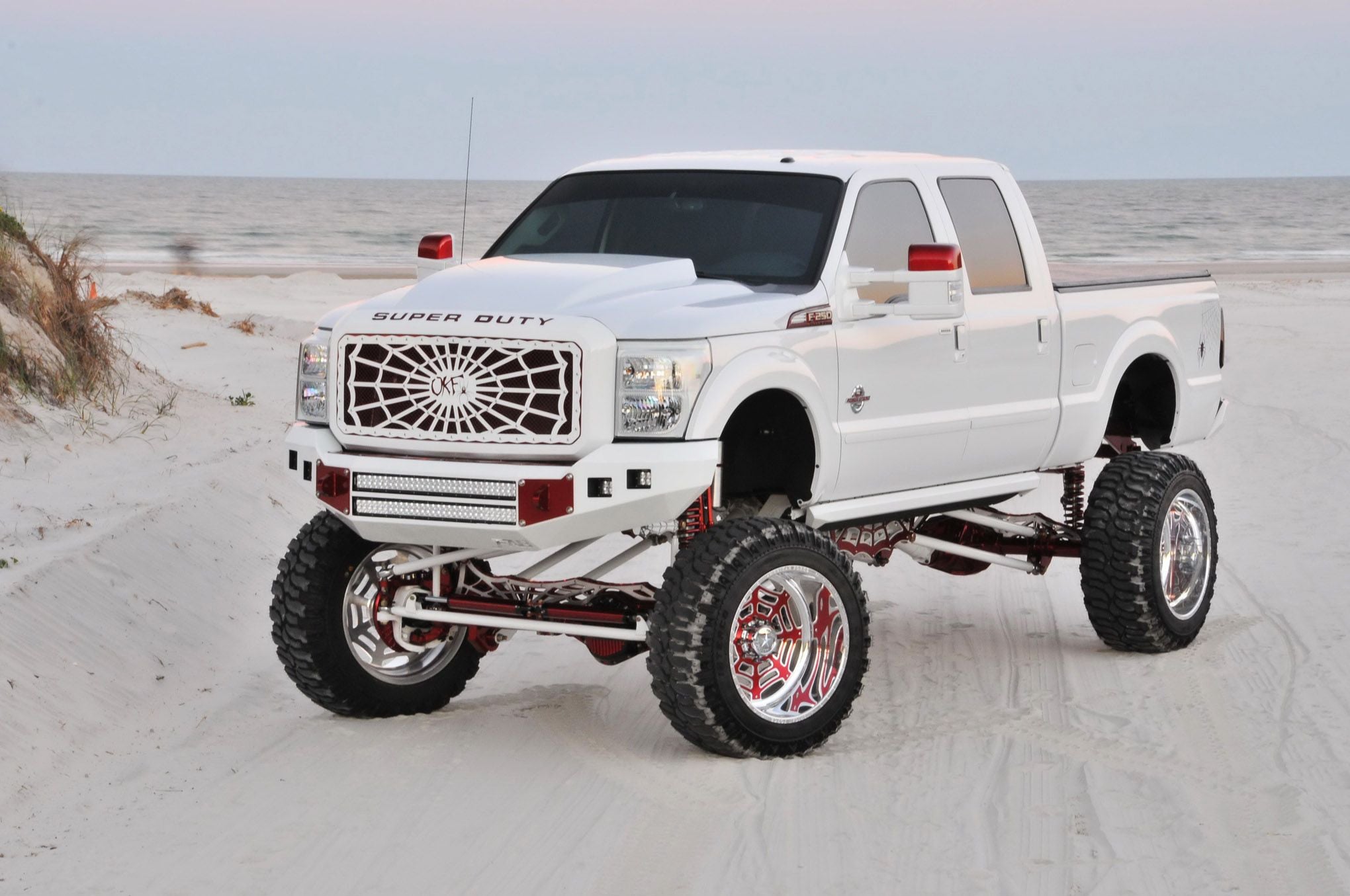 Spider Man Inspired White Ford F-250 with Cool Customization | CARiD ...