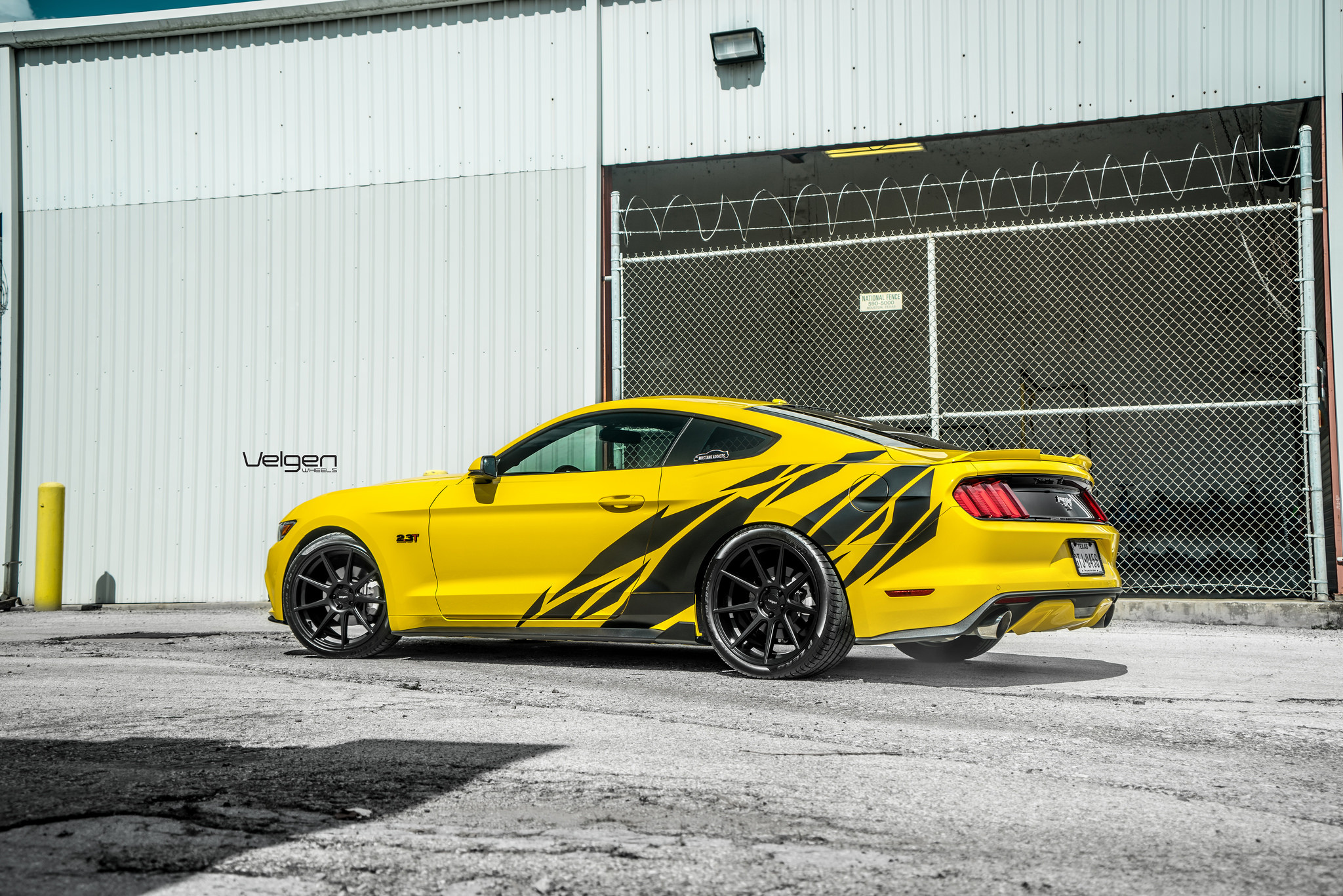 Yellow Dream: Beasty Ford Mustang on Velgen Wheels | CARiD.com Gallery