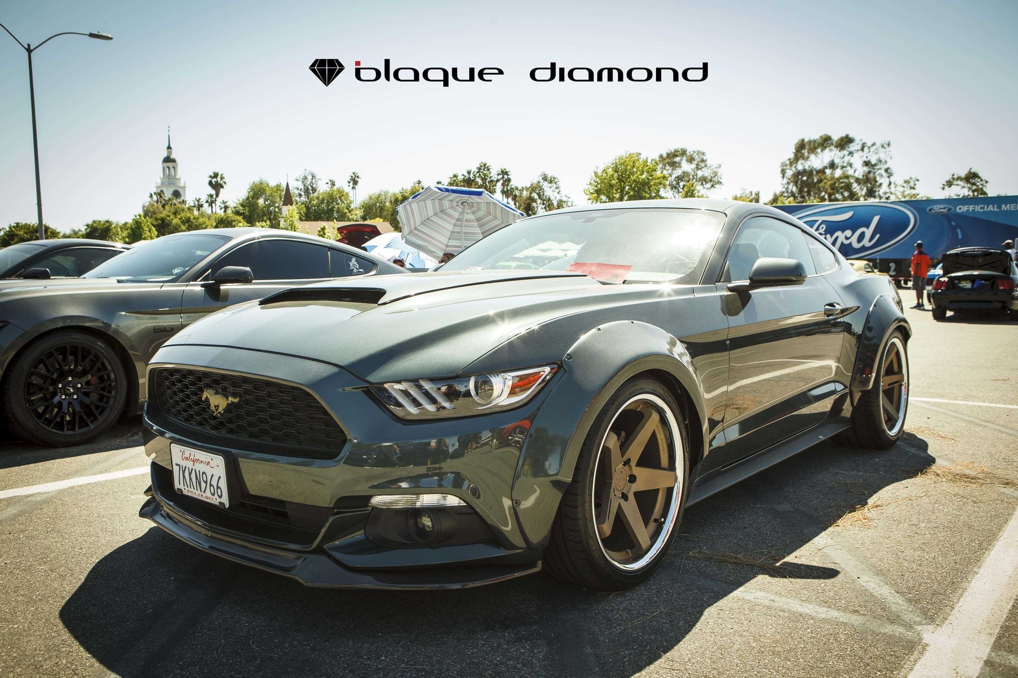 Impressive Appearance of Customized Black Ford Mustang | CARiD.com Gallery