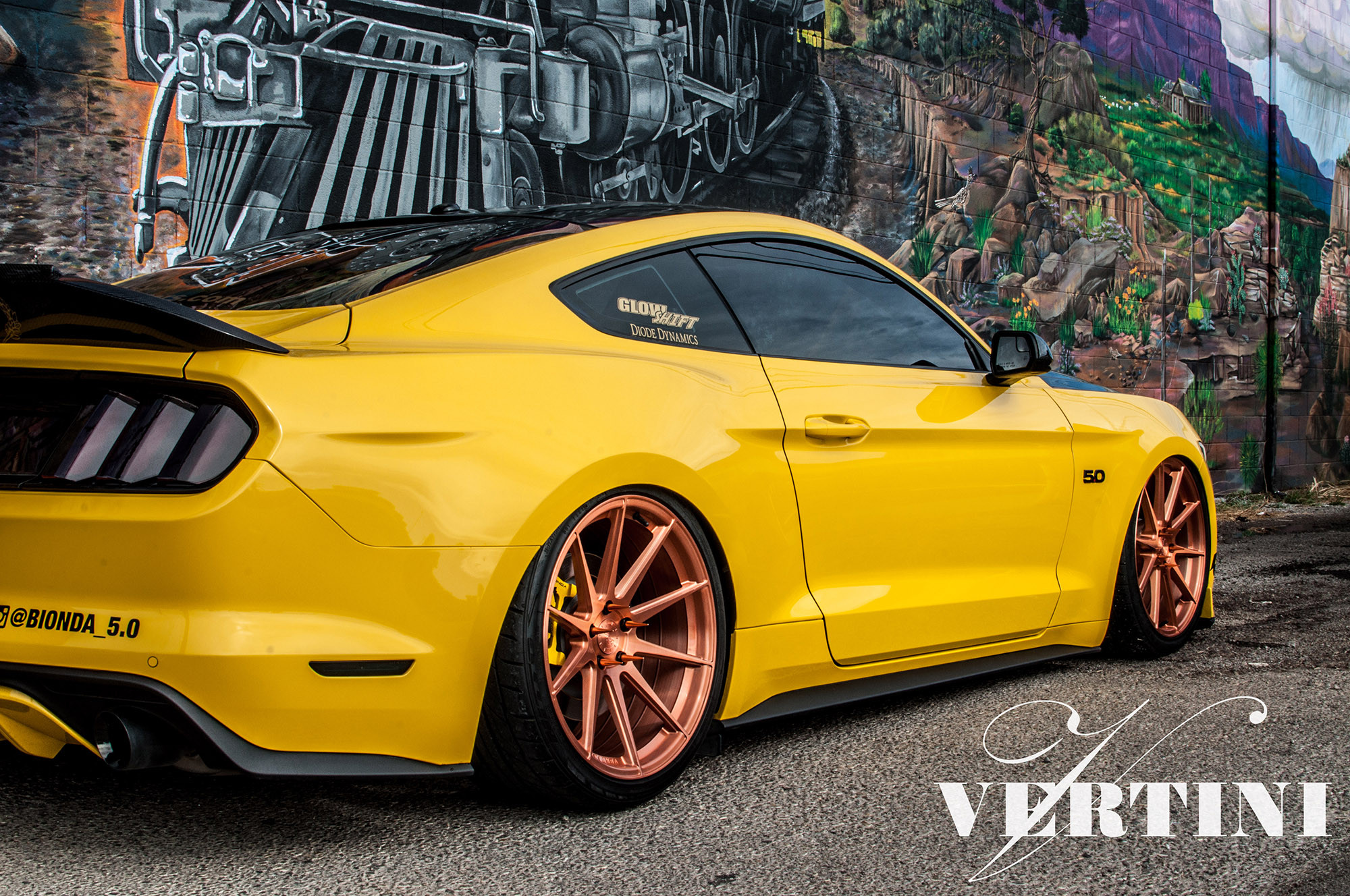 Yellow Ford Mustang Gone Wild With Contrasting Black Accents | CARiD ...