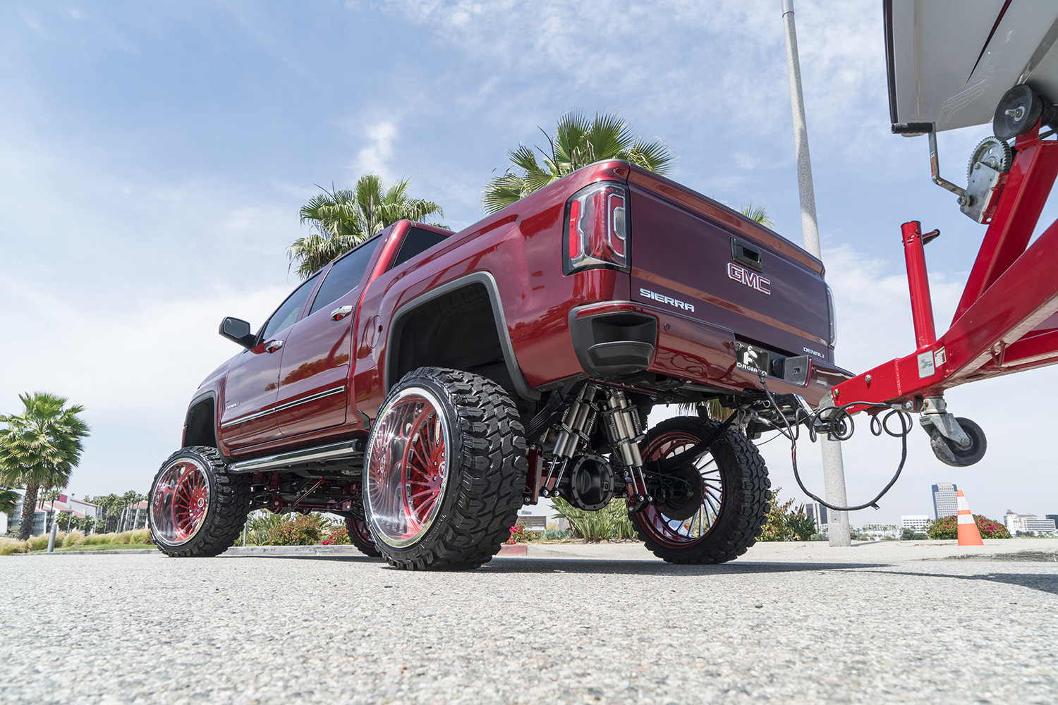High Life Red Lifted GMC Sierra Denali | CARiD.com Gallery