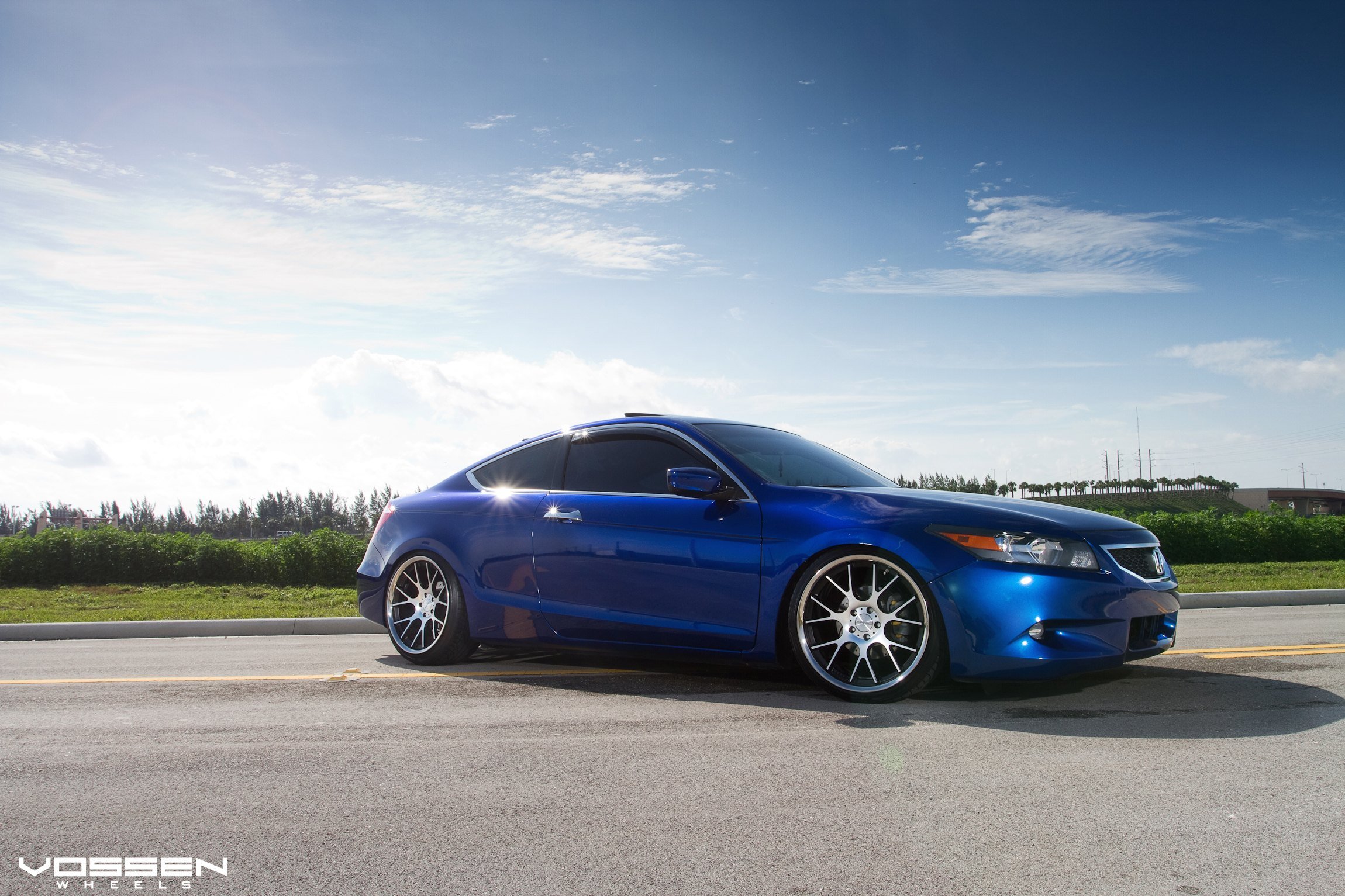 Fascinating Blue Honda Accord Sits on VFS Vossen Wheels | CARiD.com Gallery