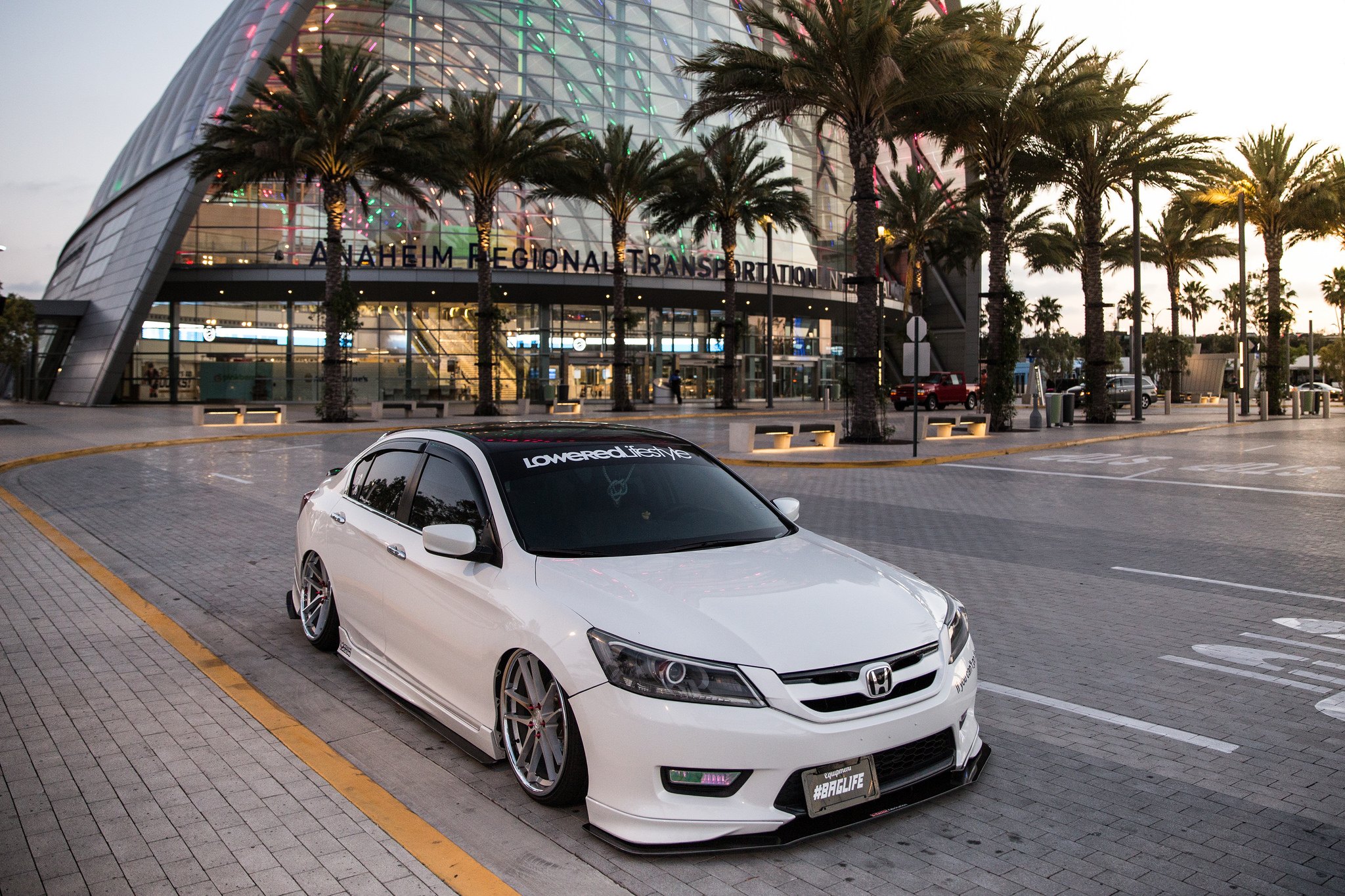White Honda Accord Is Lowered on Vertini Wheels Shod in Low Profile ...