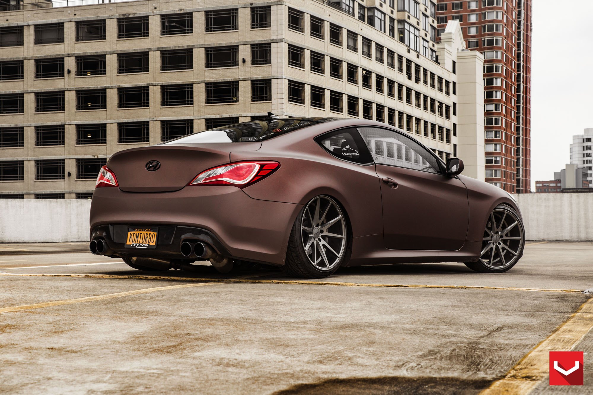 Matte Copper Metallic Hyundai Genesis Coupe Customized to Stand Out ...