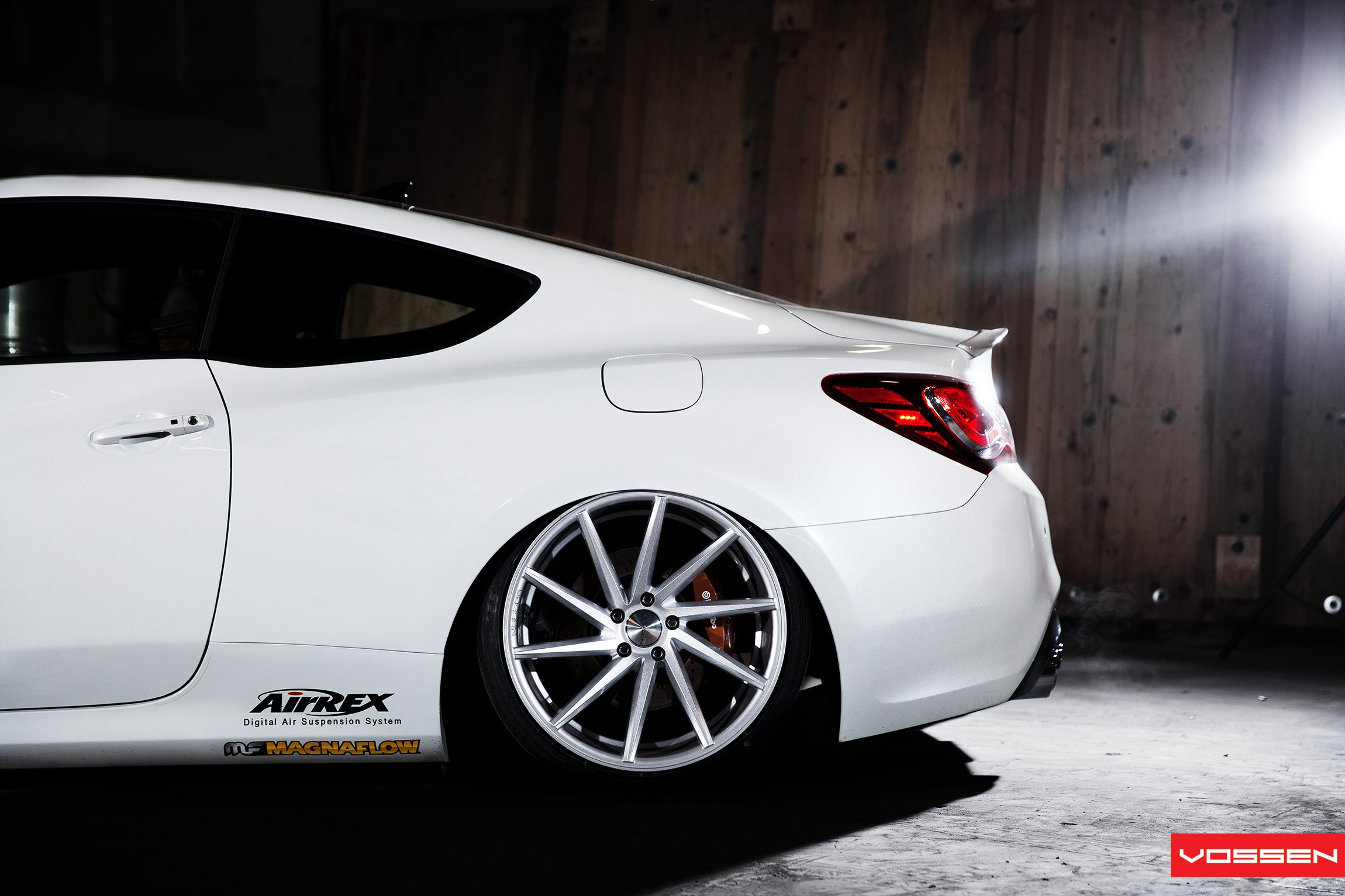 Stylish Transformation of White Stanced Hyundai Genesis Coupe | CARiD ...