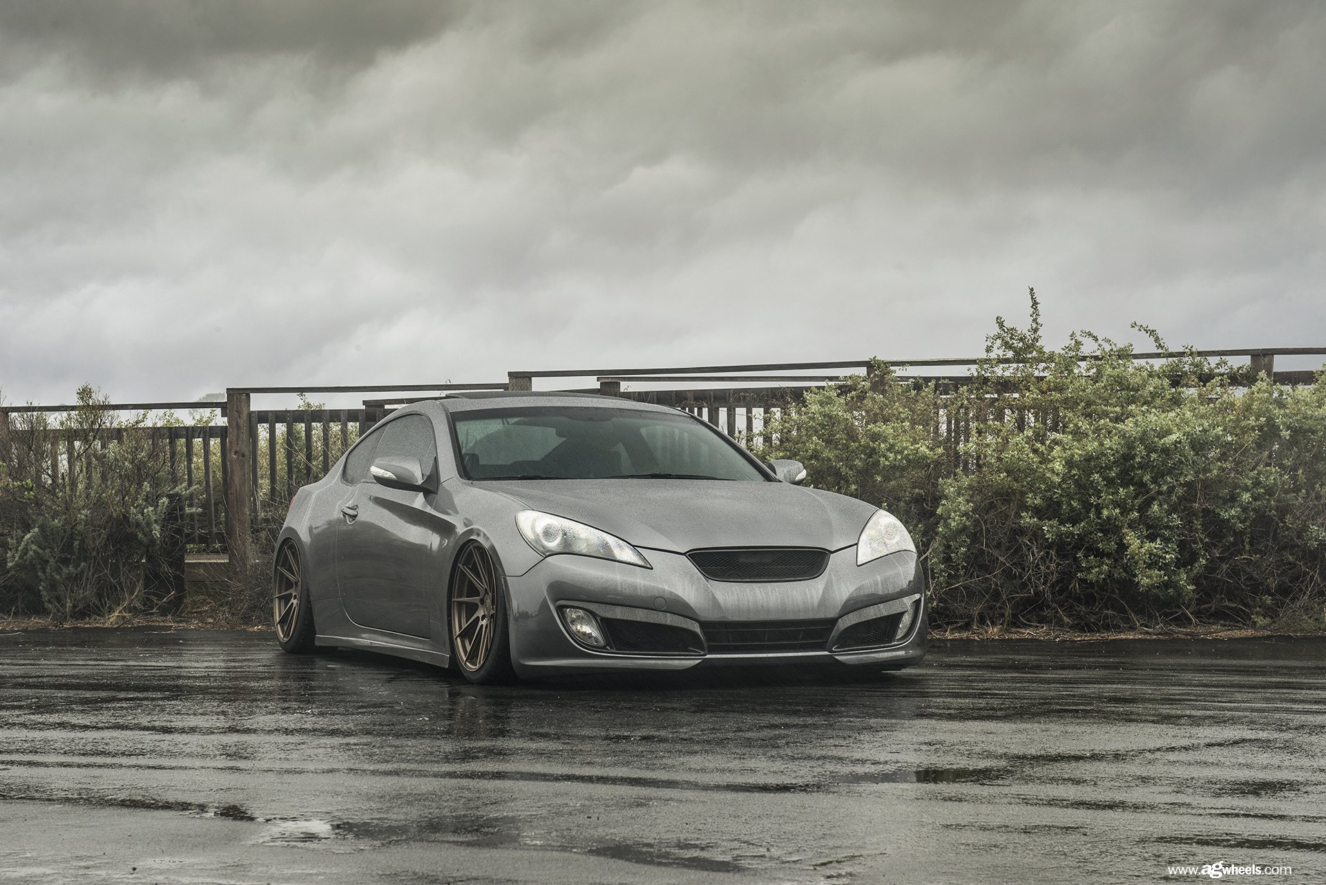 Gray Hyundai Genesis Coupe Grabs Your Attention with Bronze Avant Garde ...