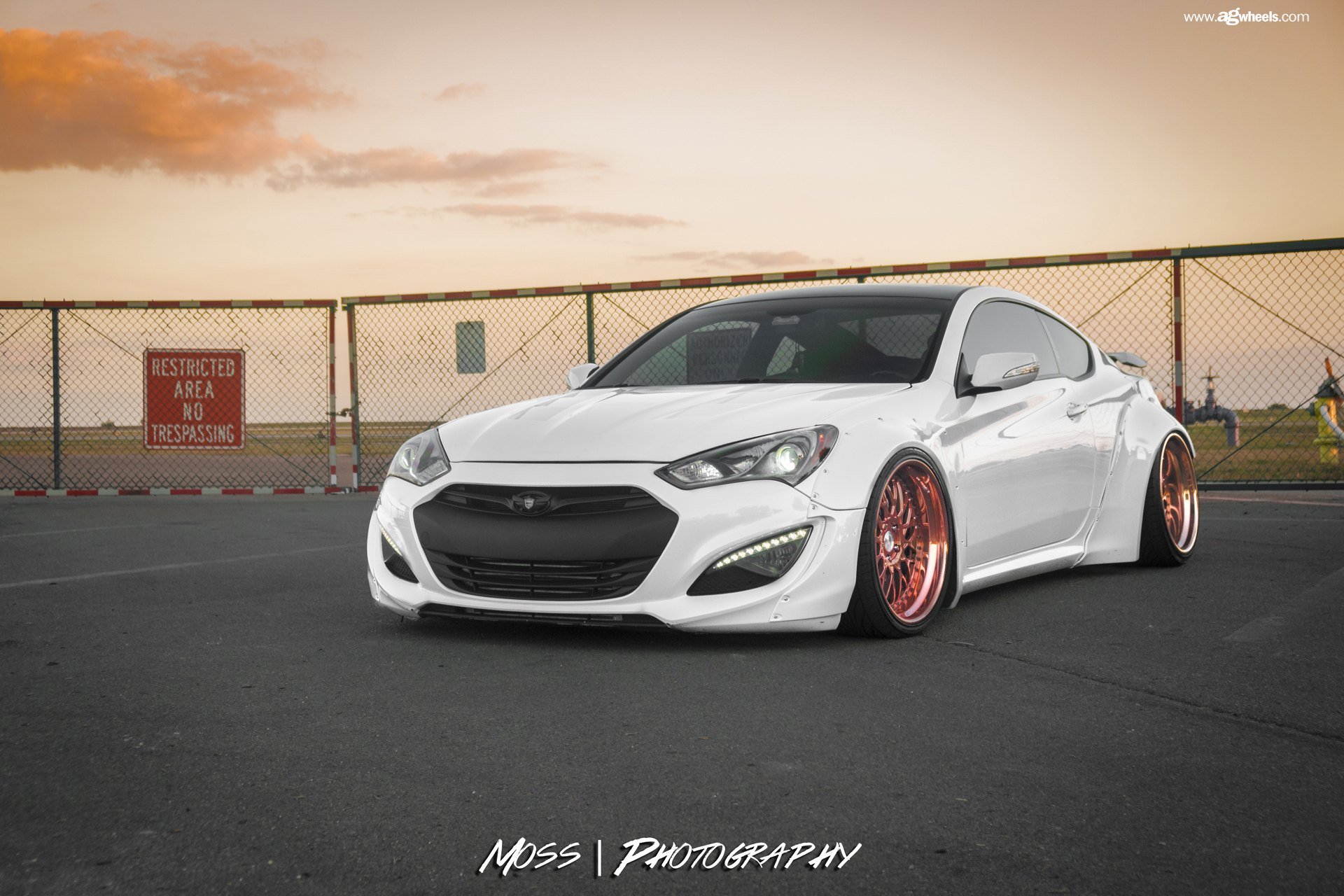 Rocket Bunny Style Body Kit on White Genesis Coupe | CARiD.com Gallery