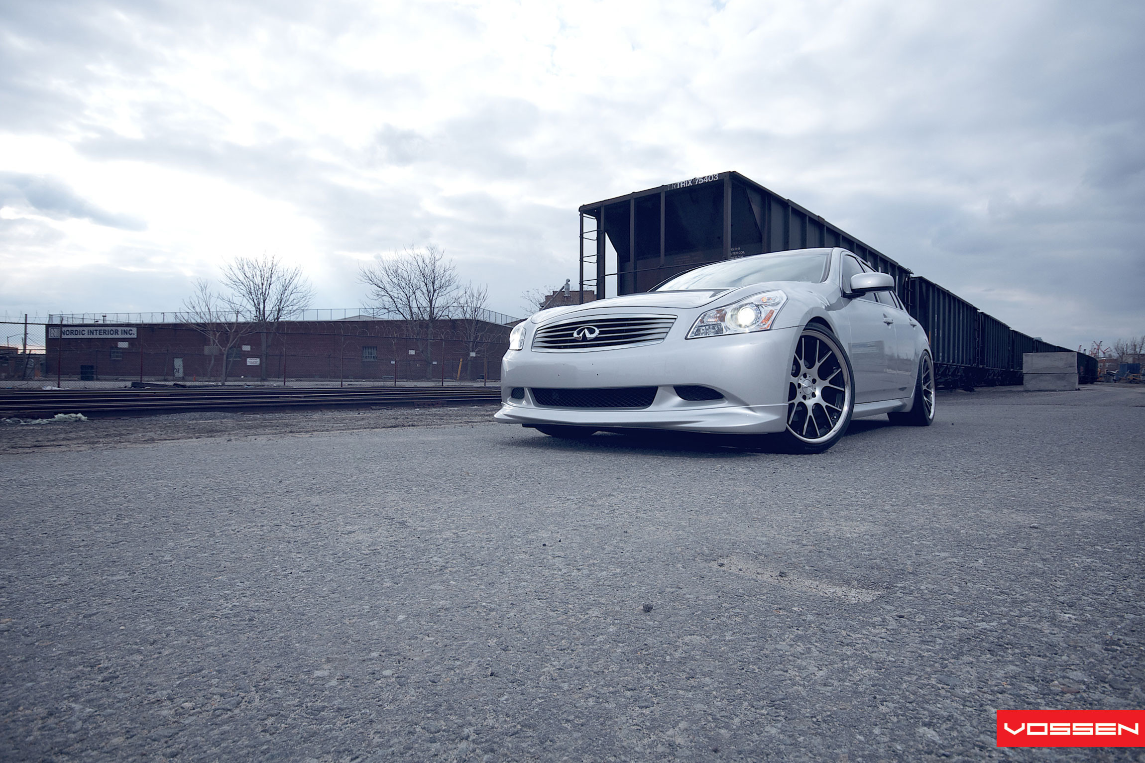 Neat Customized Silver Infiniti G35 on Chrome VFS Vossen Rims | CARiD ...