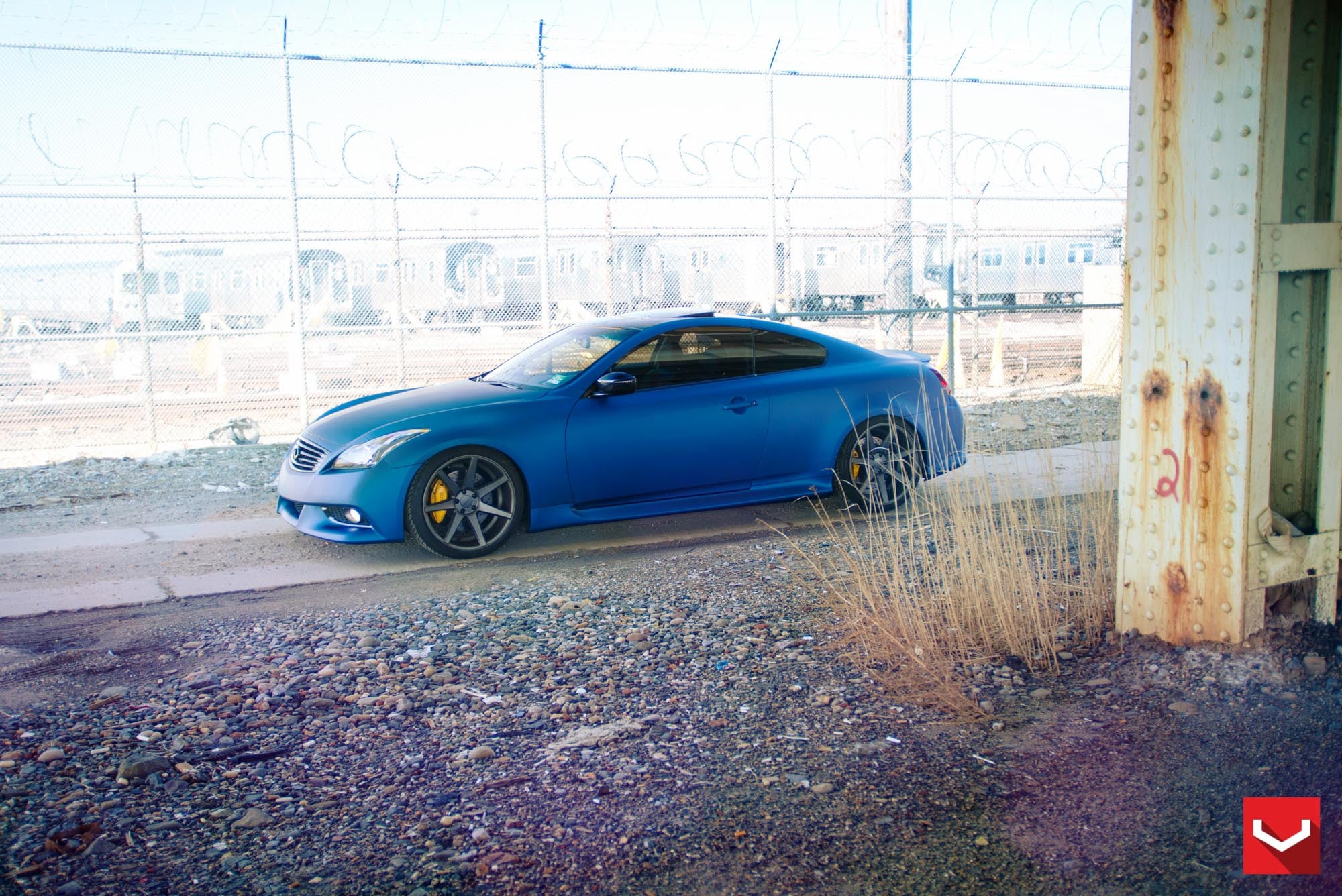Custom Matte Blue Infiniti G37 Boasting Enhanced Lighting | CARiD.com ...