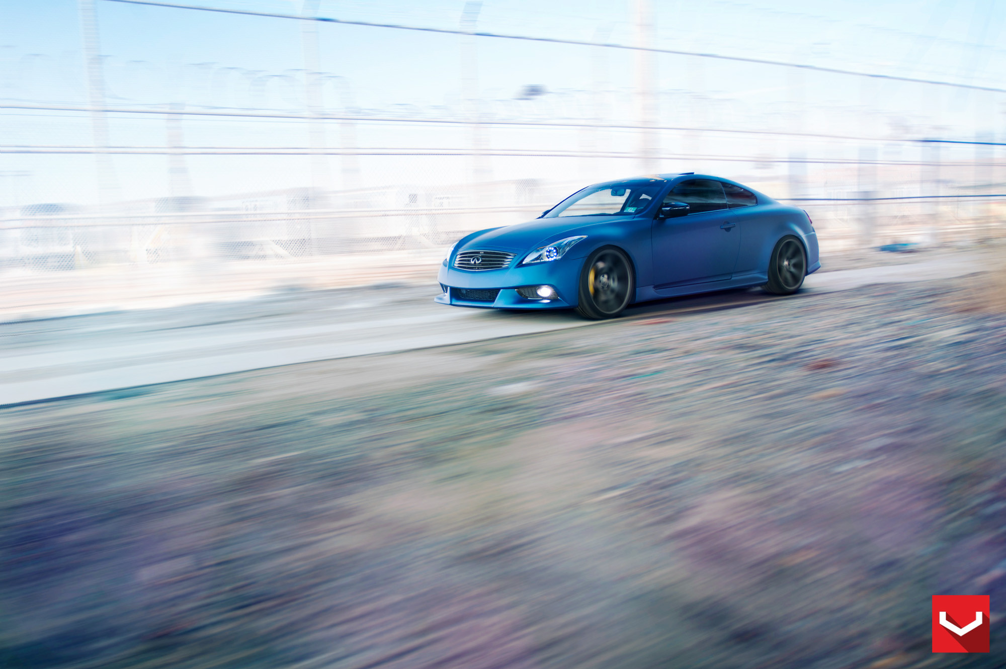 Custom Matte Blue Infiniti G37 Boasting Enhanced Lighting | CARiD.com ...