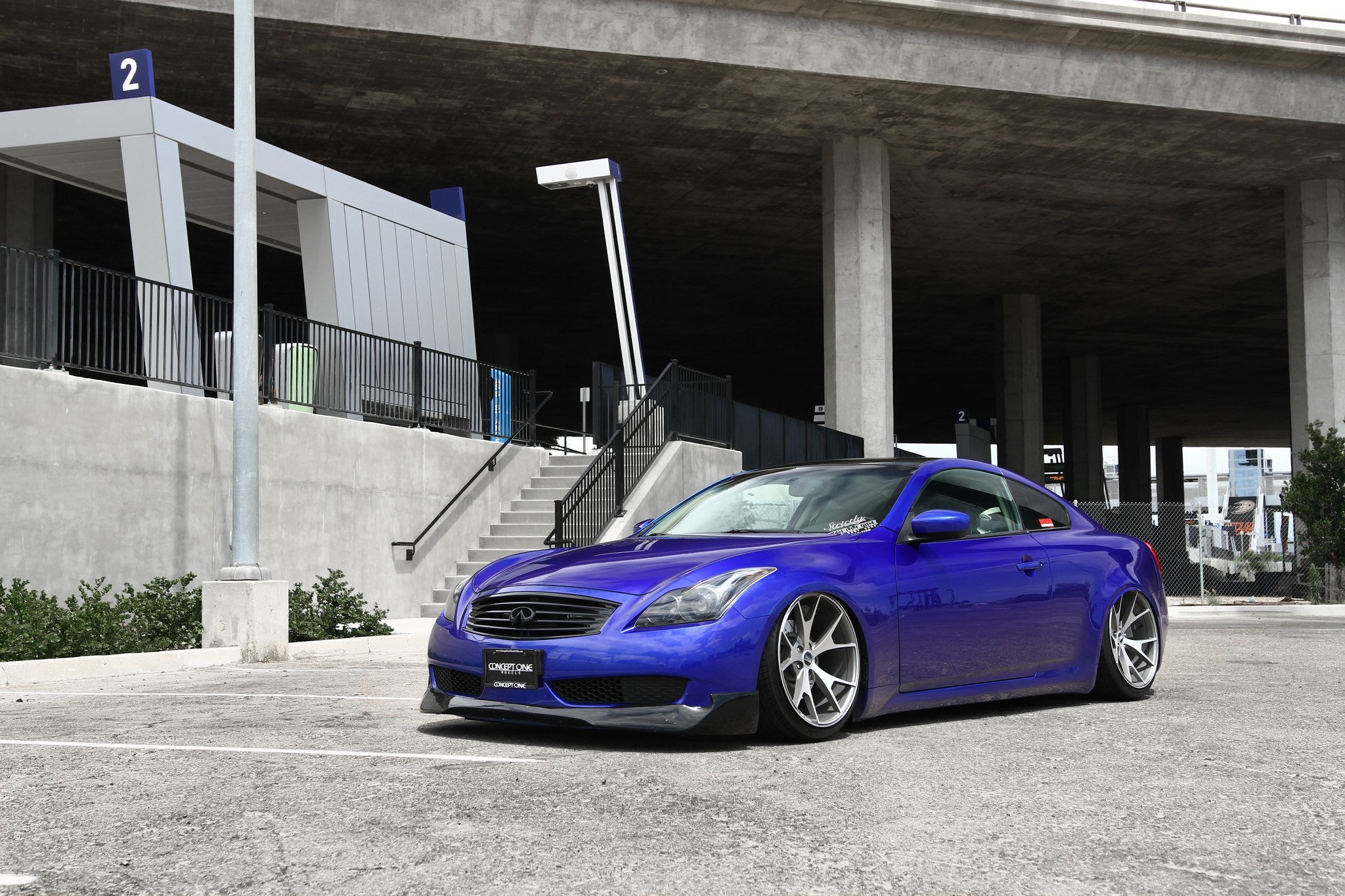 Slammed Blue Infiniti G37 Dressed Up in Aftermarket Goodies | CARiD.com ...