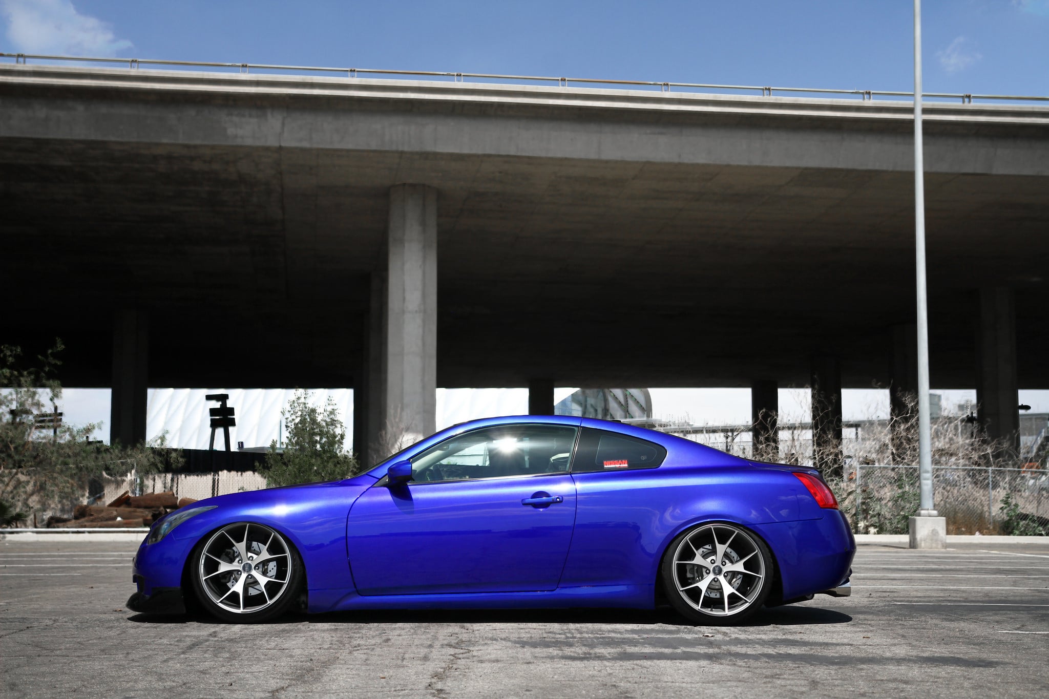 Slammed Blue Infiniti G37 Dressed Up in Aftermarket Goodies | CARiD.com ...