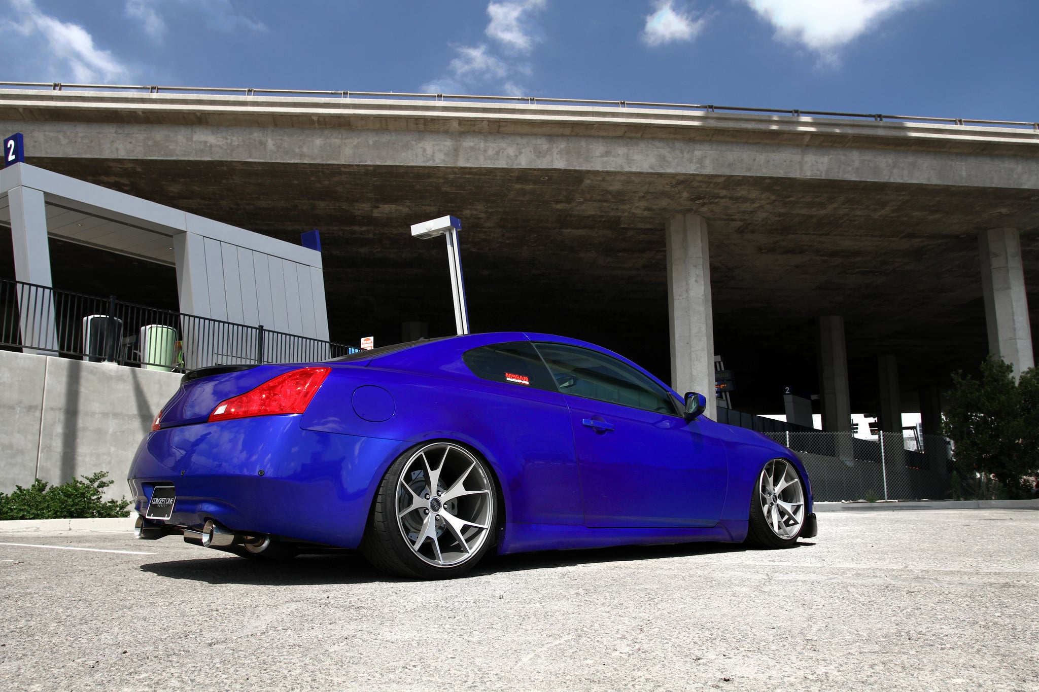 Slammed Blue Infiniti G37 Dressed Up in Aftermarket Goodies | CARiD.com ...