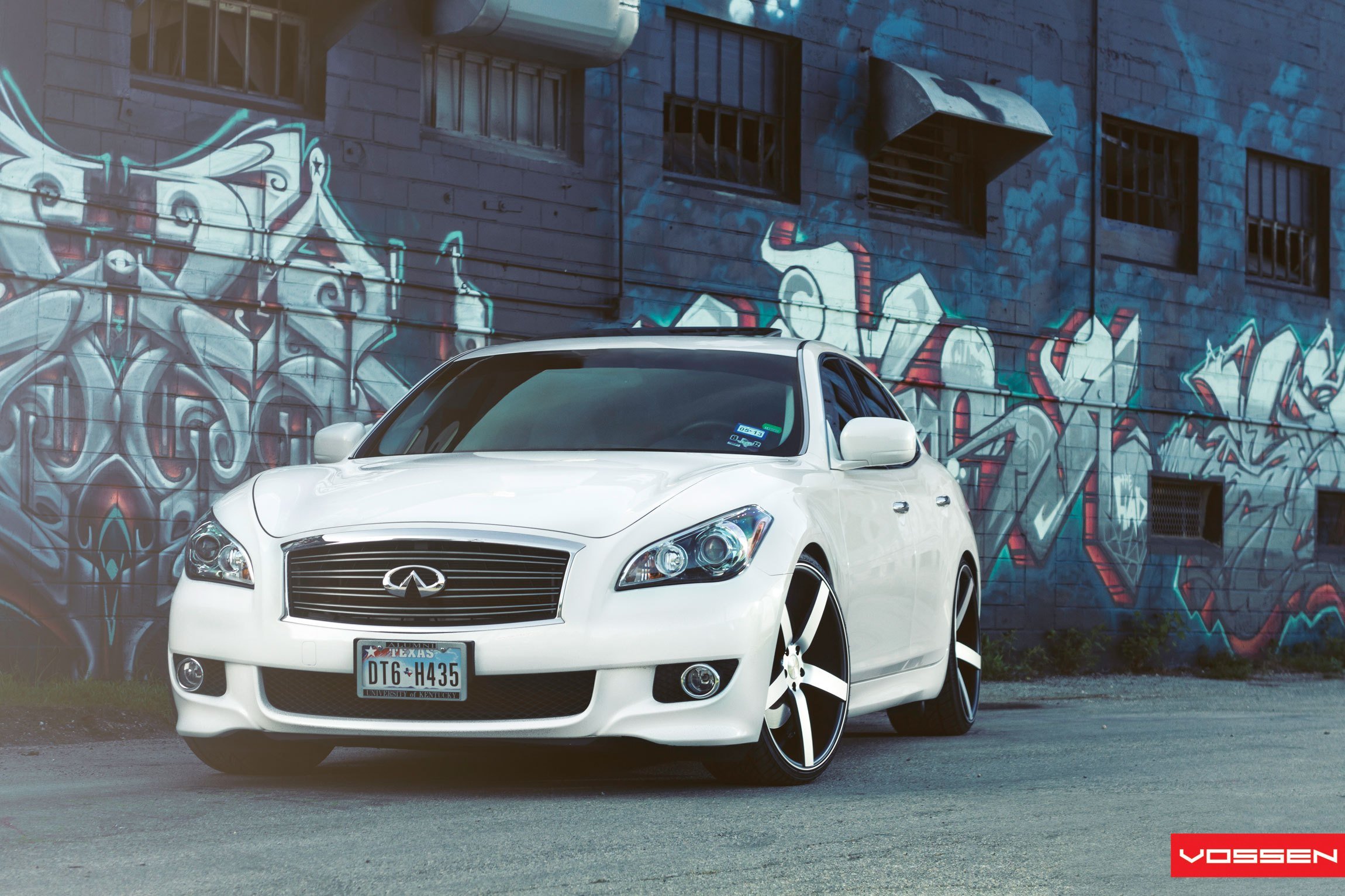 Fashion Look of Beautiful White Infiniti M37 With Aftermarket Wheels ...