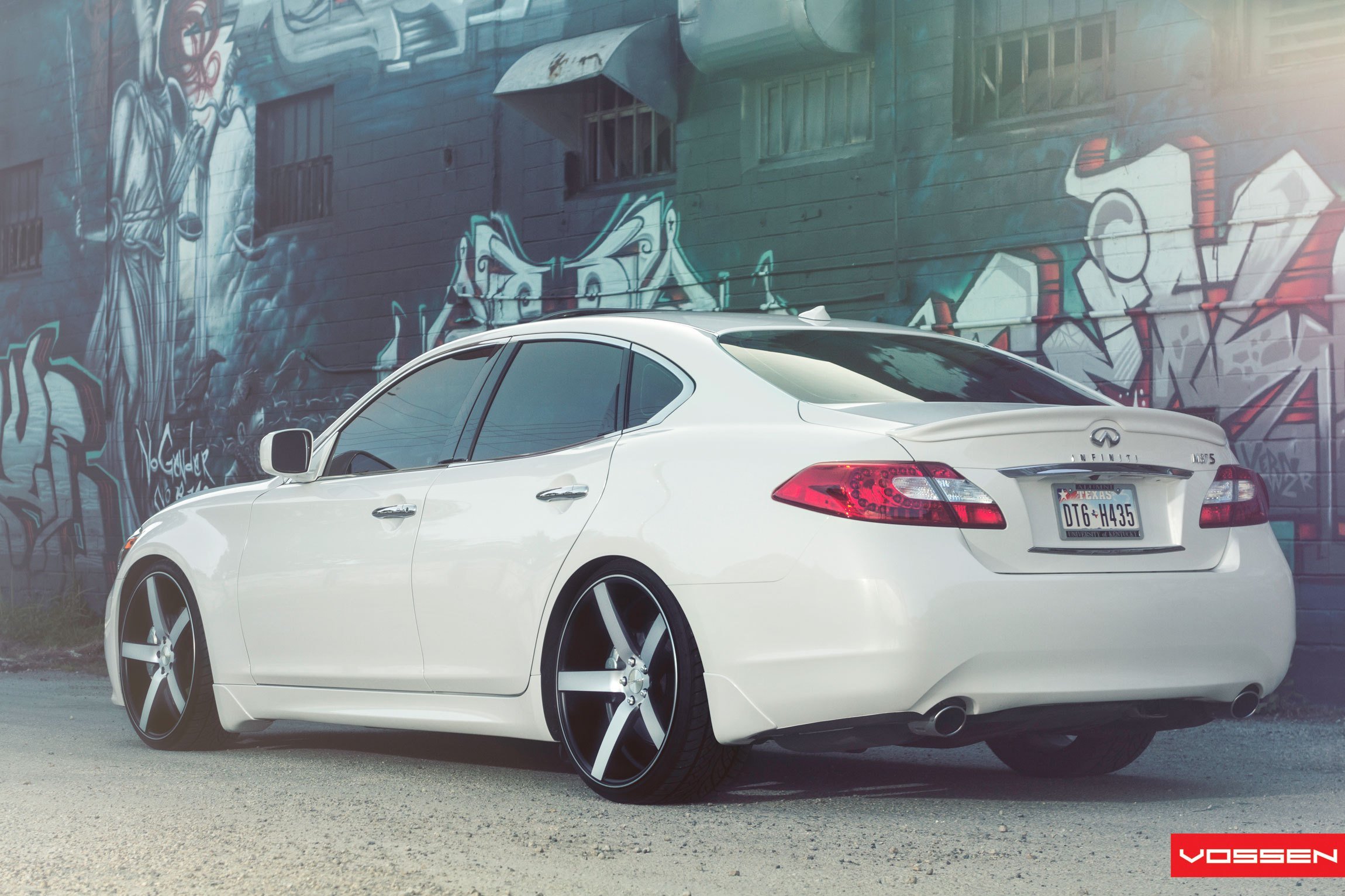 Fashion Look of Beautiful White Infiniti M37 With Aftermarket Wheels ...