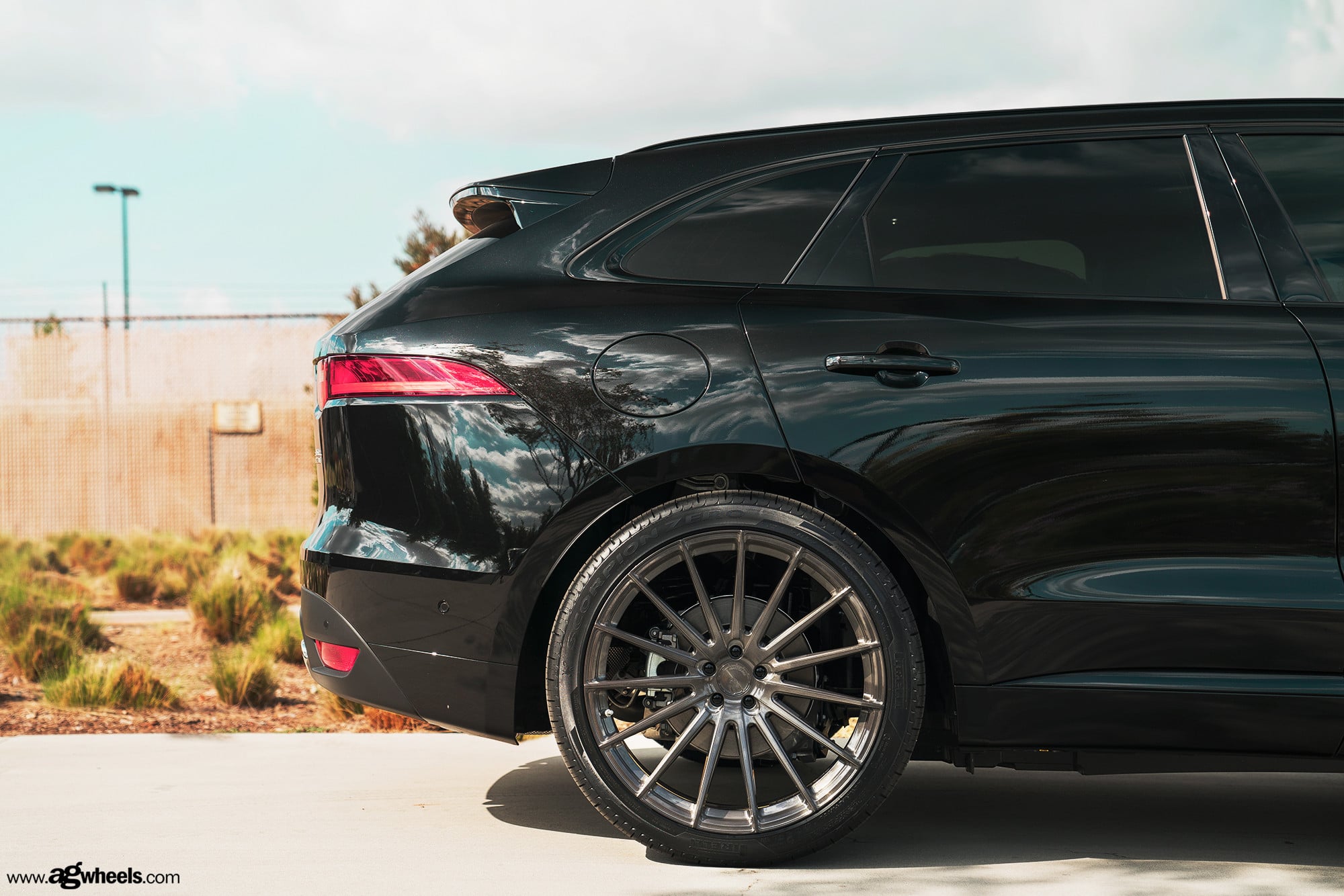 Jaguar Mania: Black F-Pace on Multispoke Avant Garde Wheels | CARiD.com ...