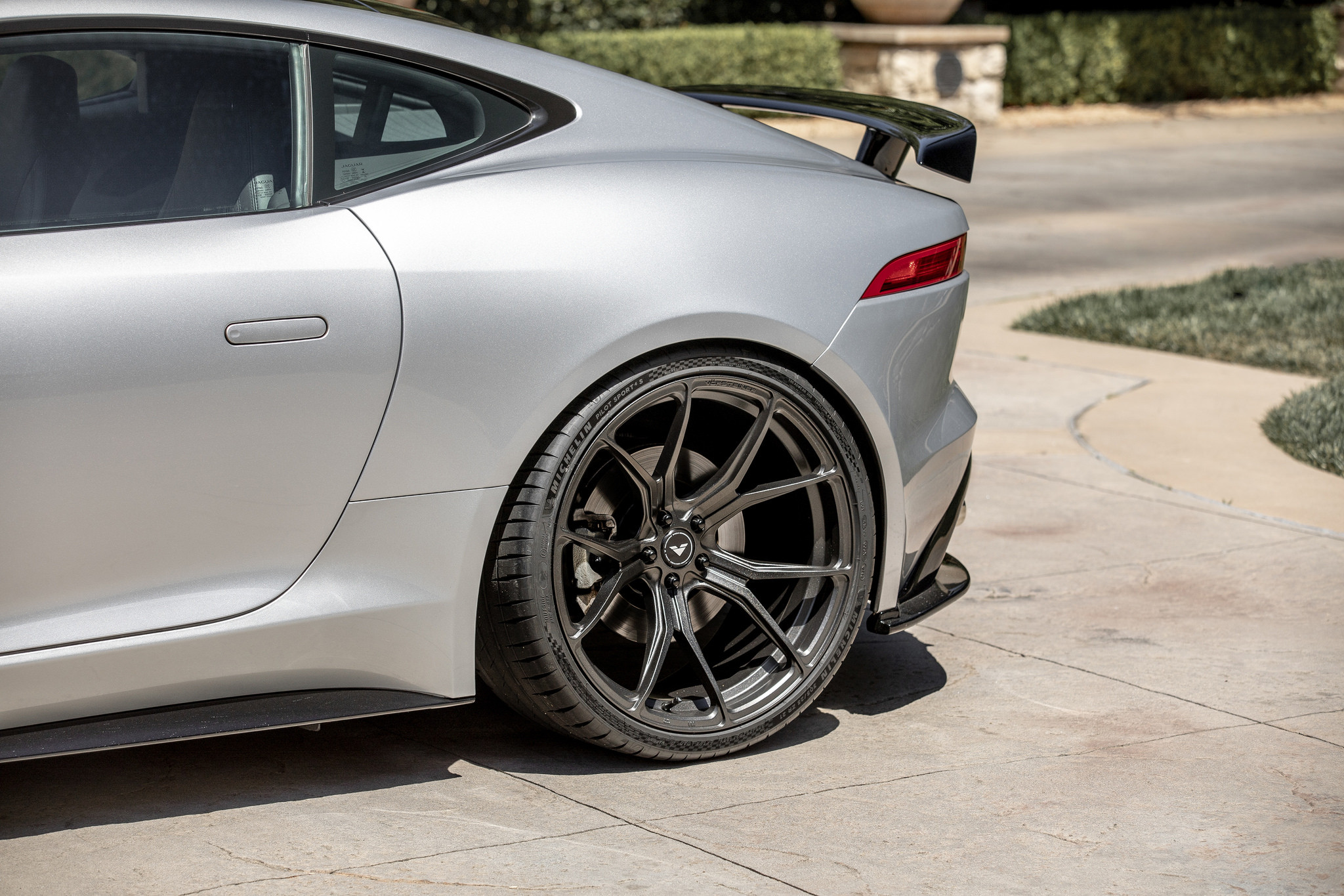 Silver Jaguar F-Type Highlighted by Distinctive Aftermarket Body Parts ...