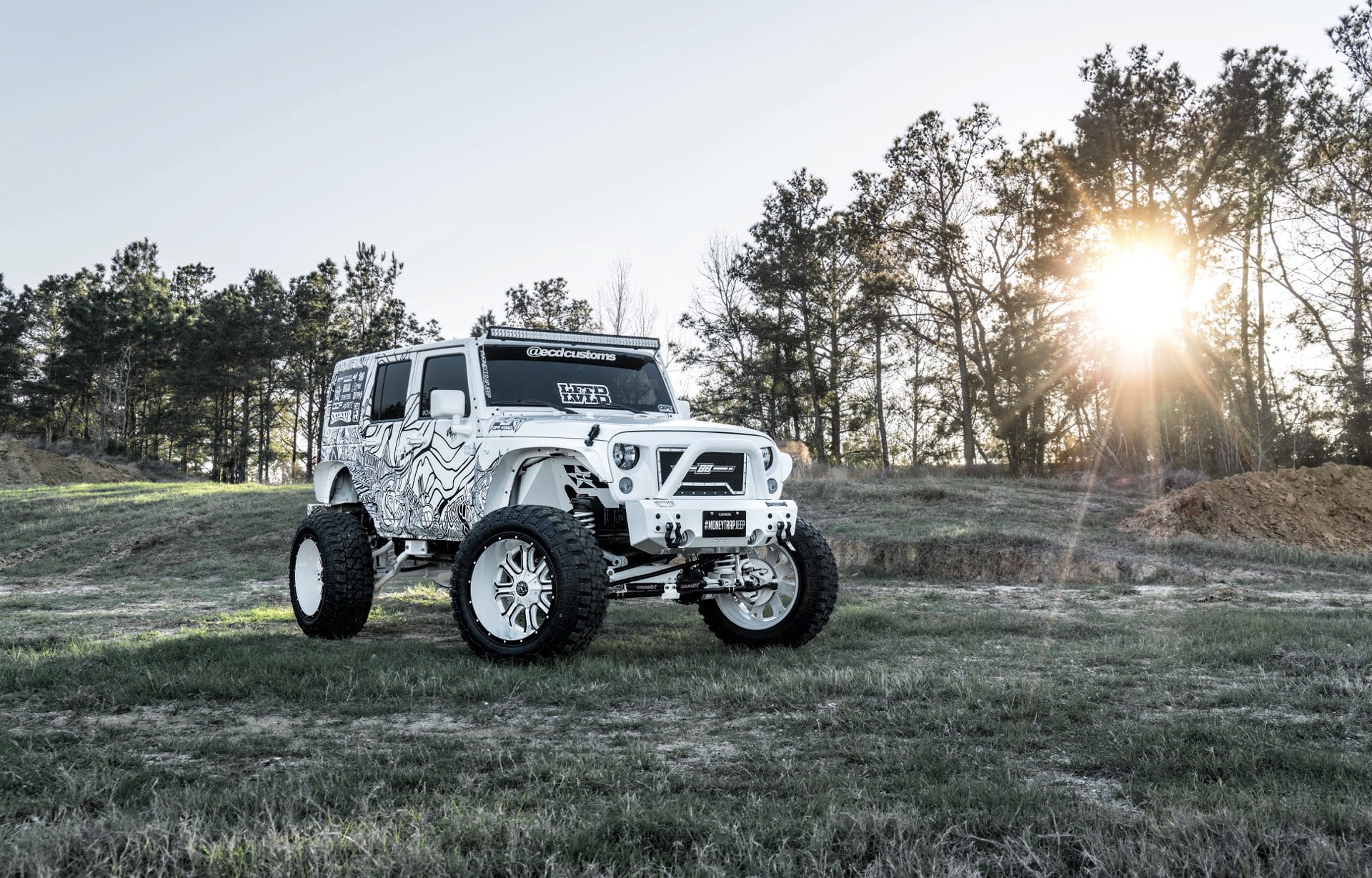 Epic White Lifted Jeep Wrangler Customized to Impress | CARiD.com Gallery